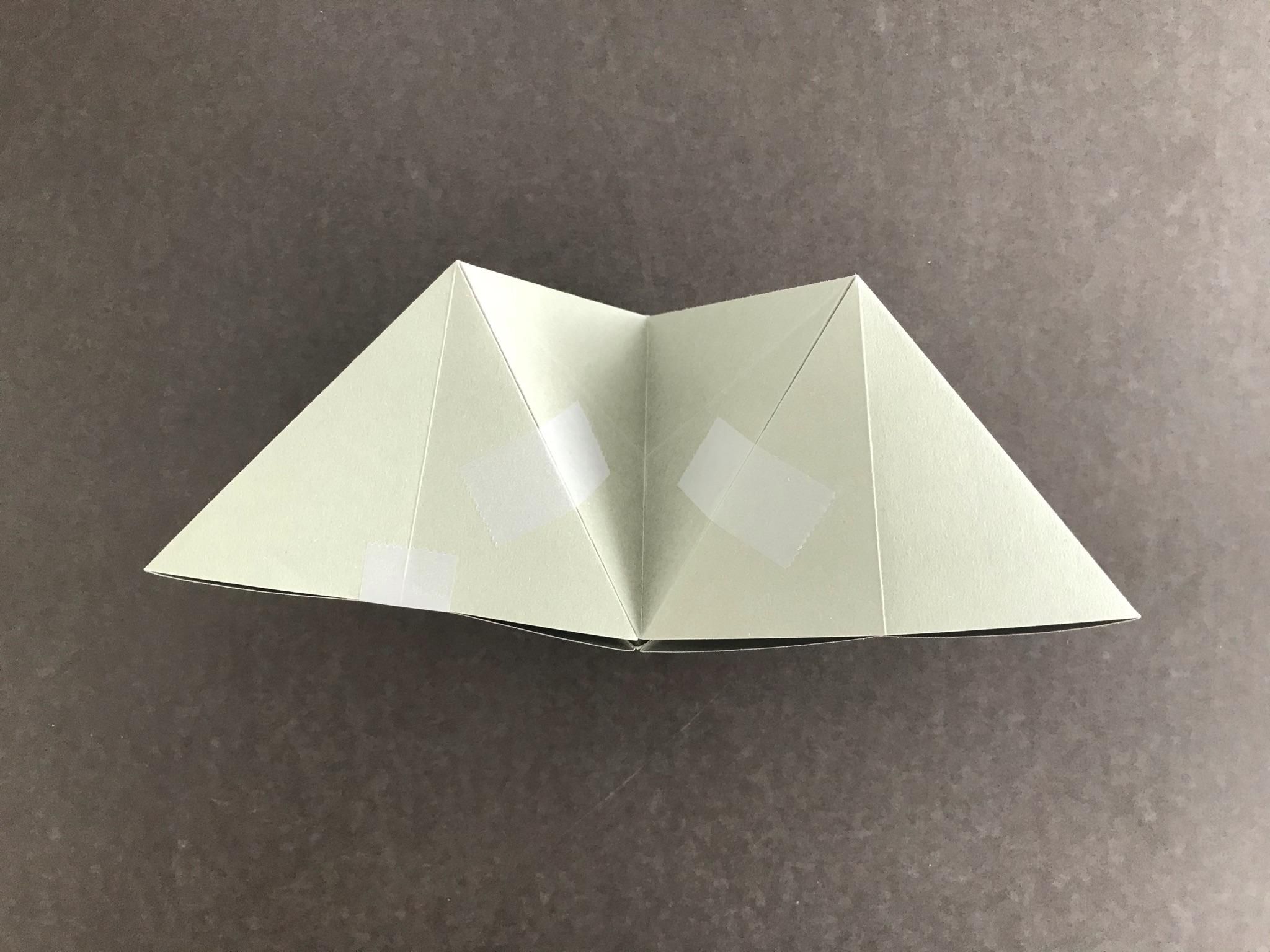 DIN A4 Double Rhombic Pyramid (with Integrated Hinge) : 3 Steps (with ...