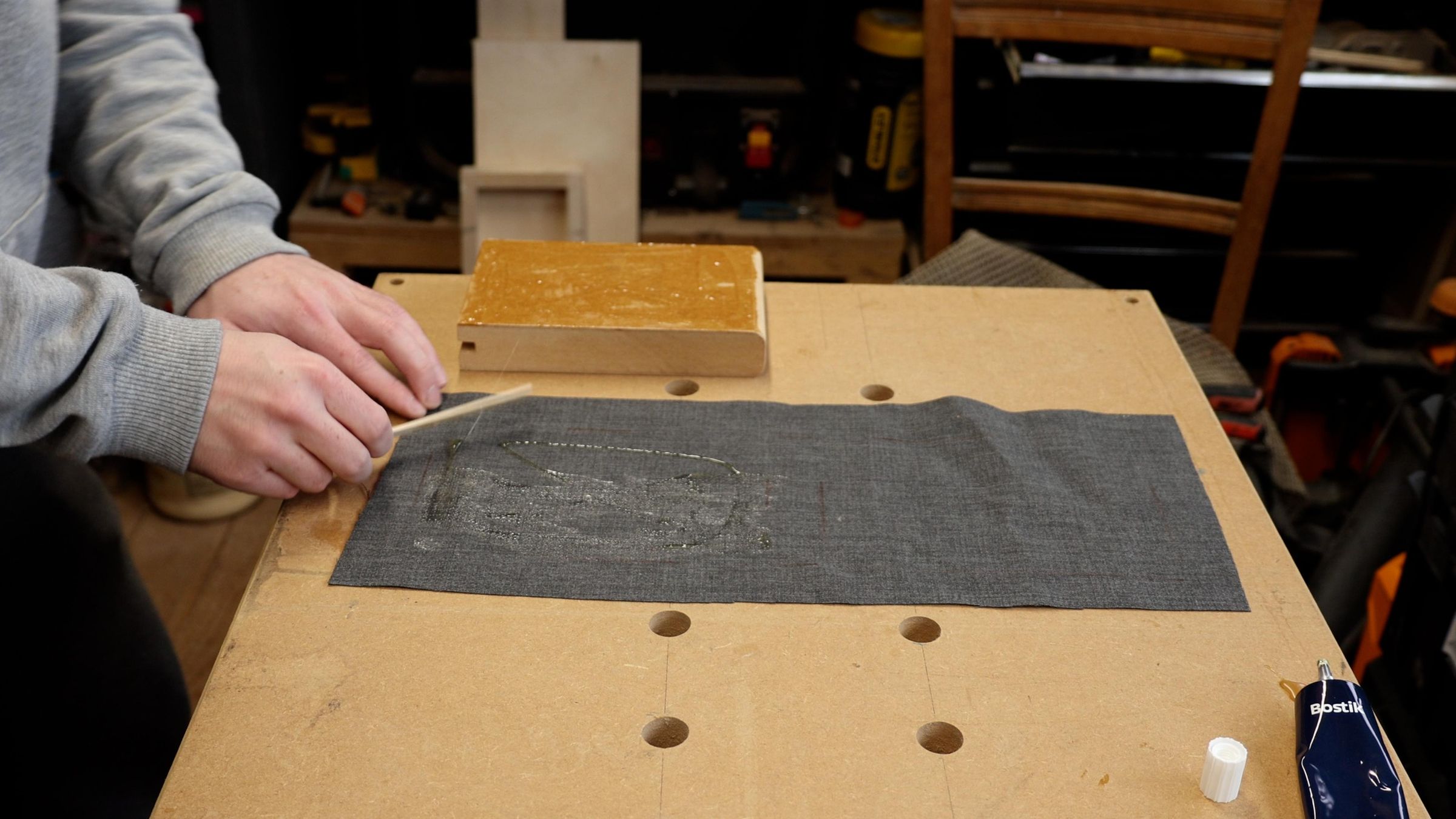 How to Make a Storage Shelf for a Desk - DIY Monitor Stand : 6 Steps ...