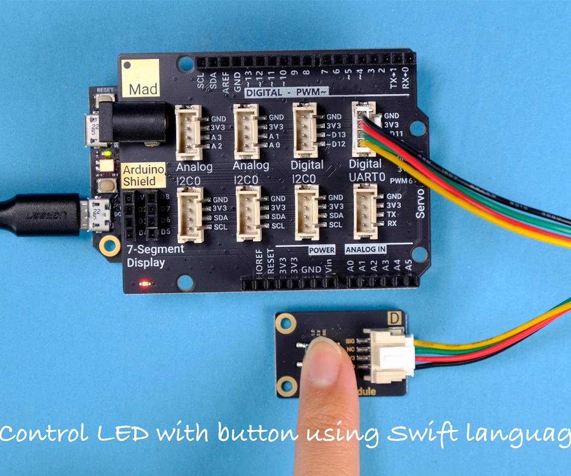 Control an LED With Button Using Swift Language : 6 Steps (with Pictures) - Instructables