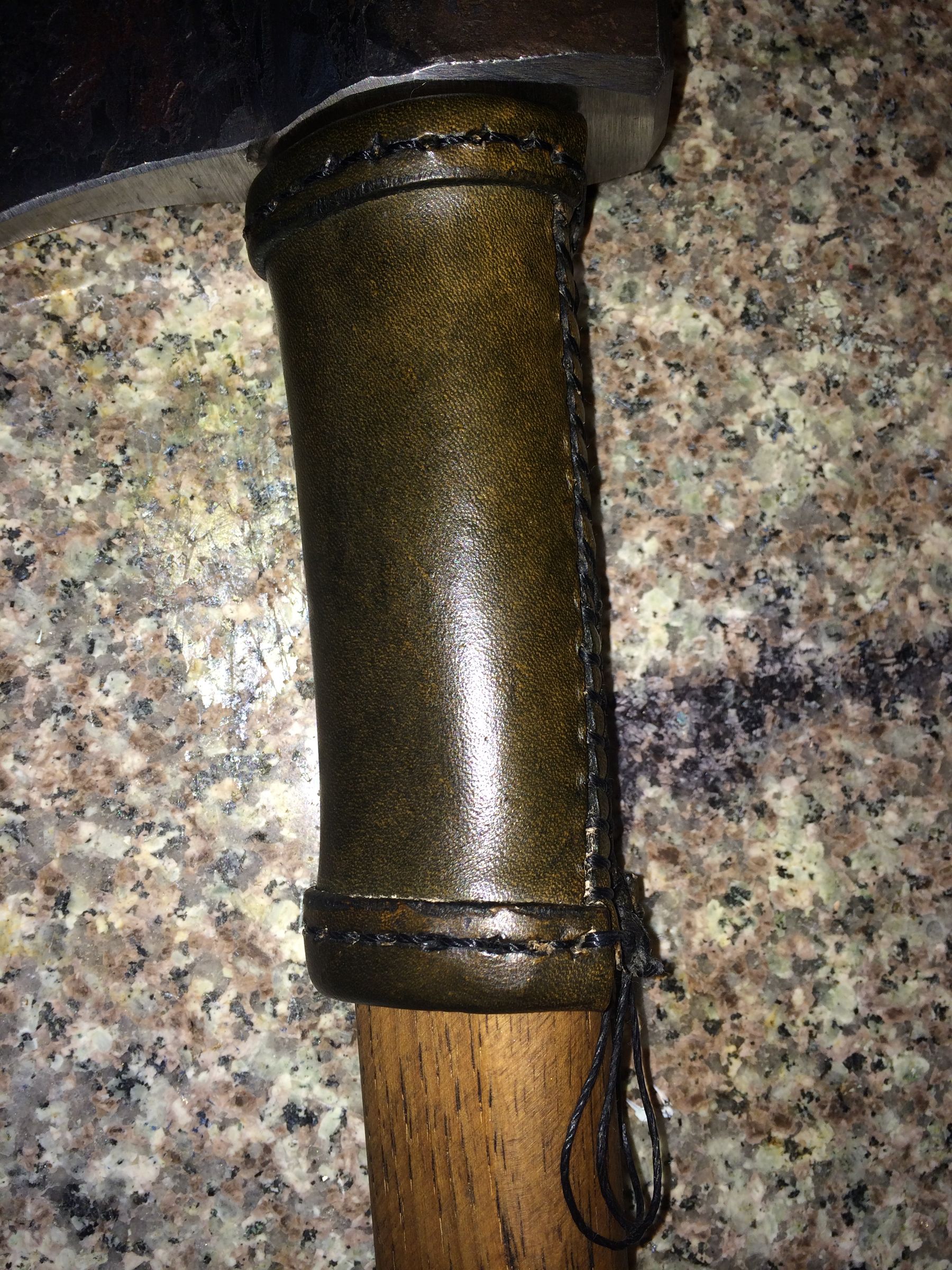 Tomahawk Sheath, Haft Wrap, and Belt Holster : 3 Steps - Instructables