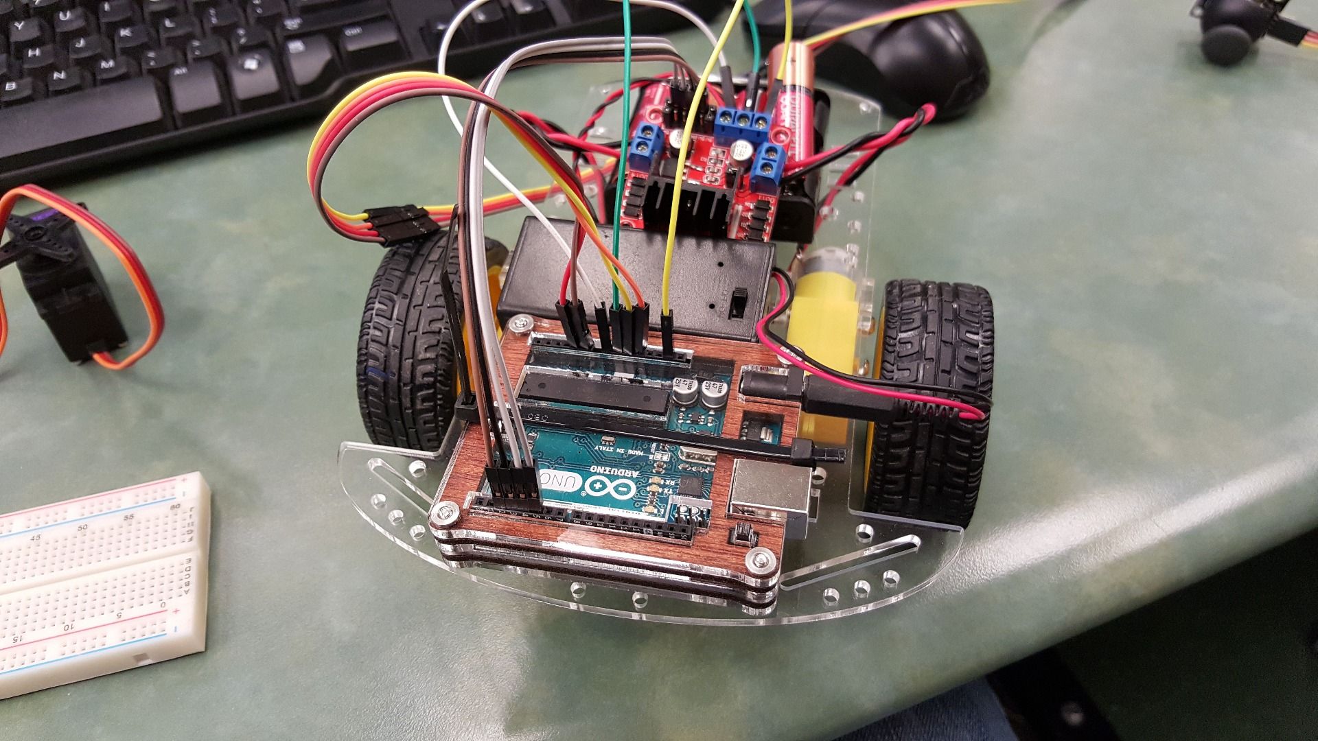 Arduino Uno and Visuino: Control Smart Car Robot With Joystick and ...