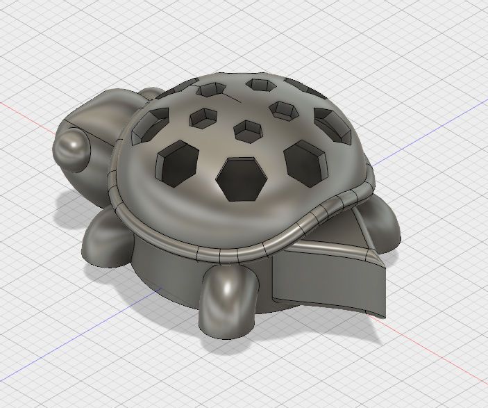 Turtle Flashlight Deodorizer in Fusion 360 : 3 Steps (with Pictures ...