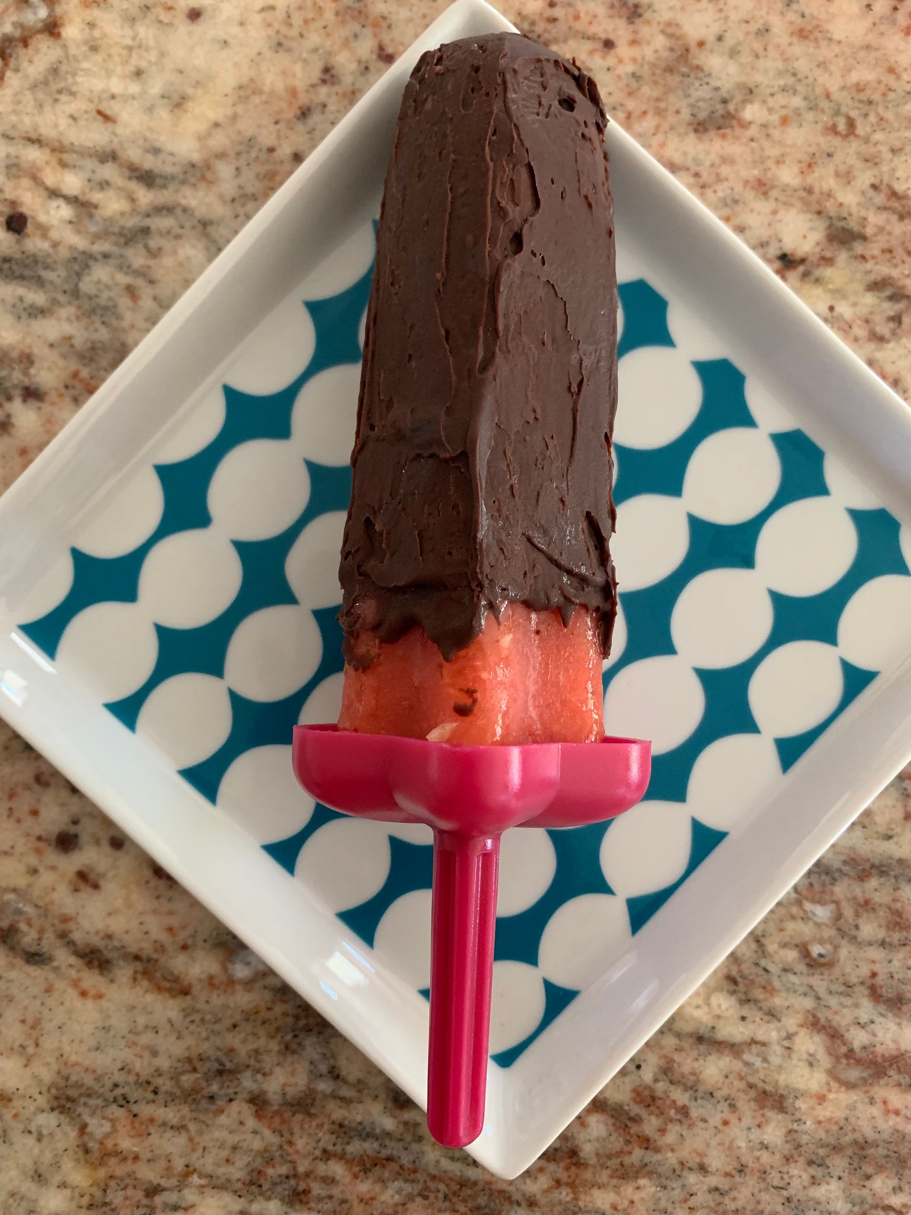 Chocolate Covered Mango, Strawberry and Nectarine Pops : 4 Steps ...