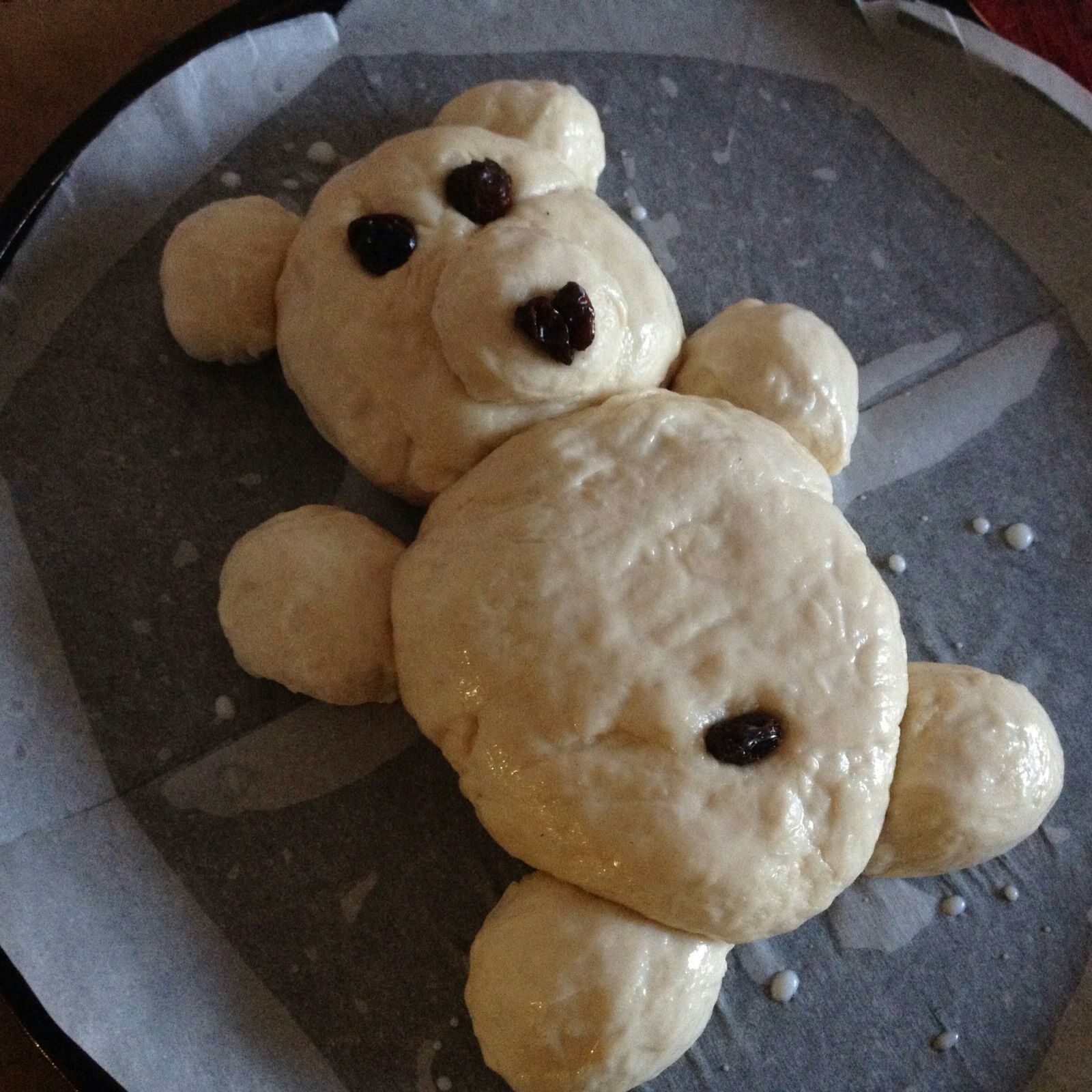 Teddy Bear (chocolate Stuffed) Bread : 4 Steps (with Pictures ...