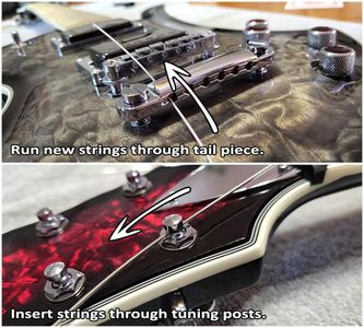 How to Restring a Guitar With Locking Tuners : 11 Steps (with Pictures ...