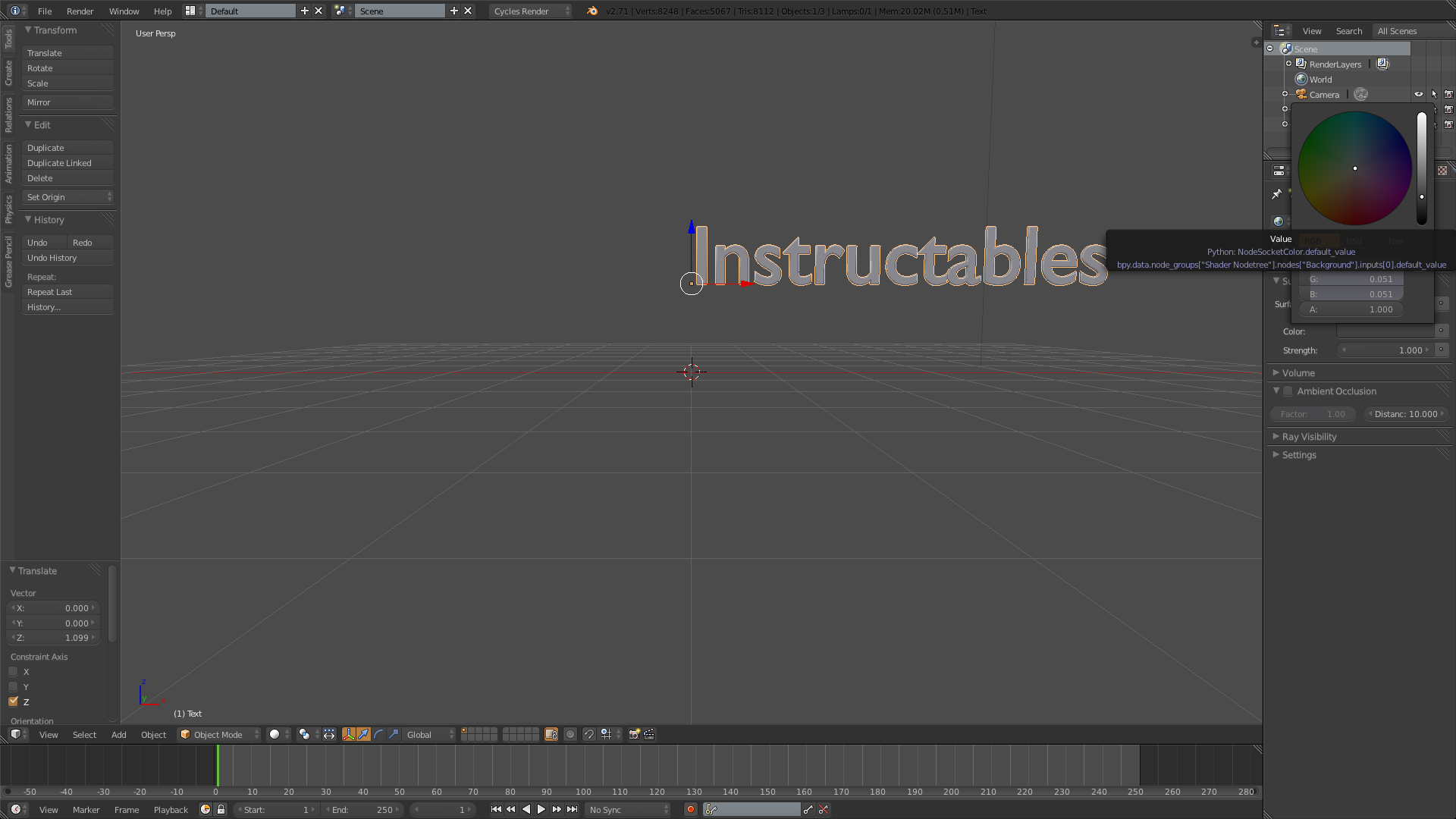 Blender - Text - Instructables