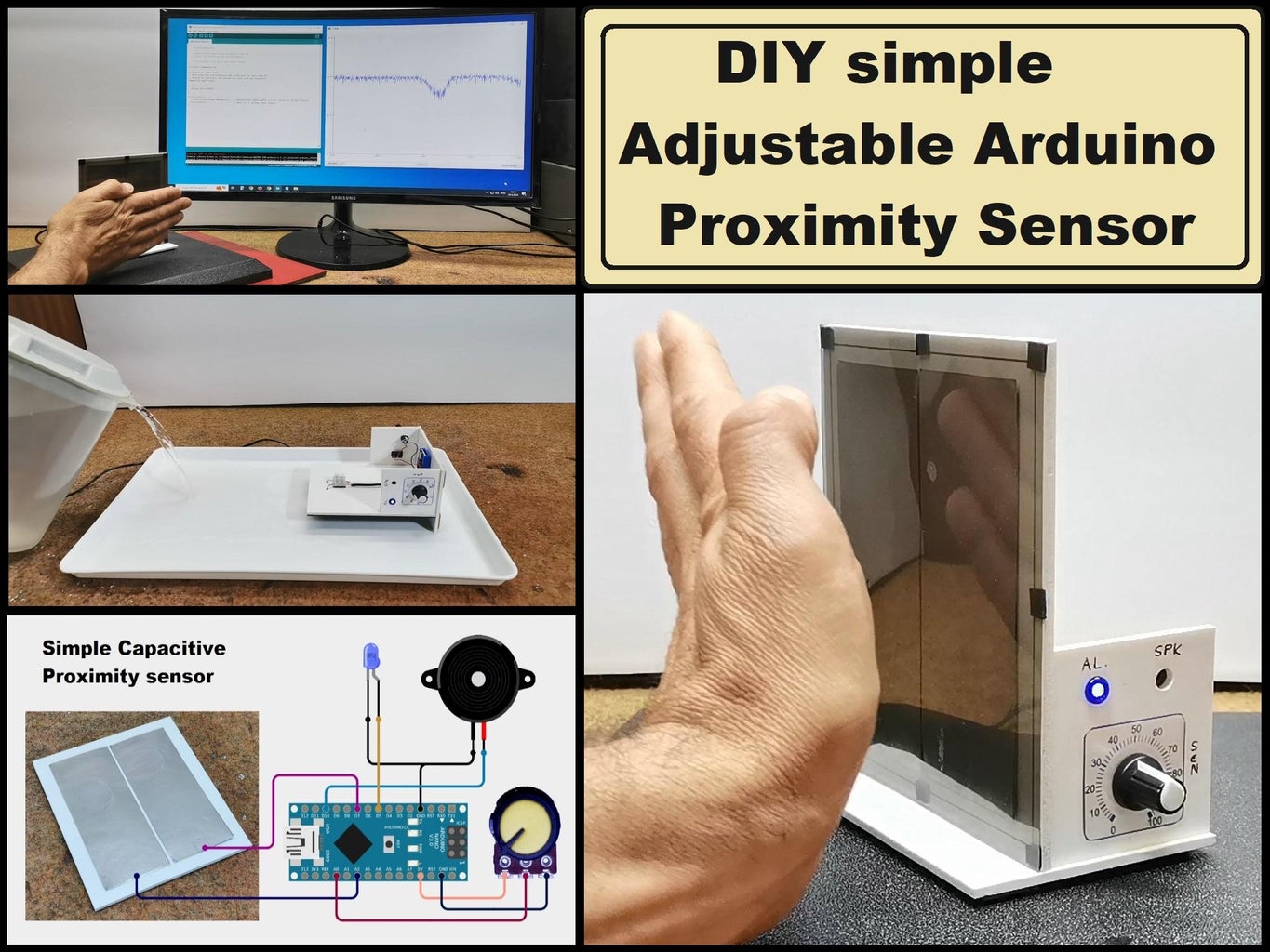 Diy Simple Capacitive Proximity Sensor Human Presence Detector 4