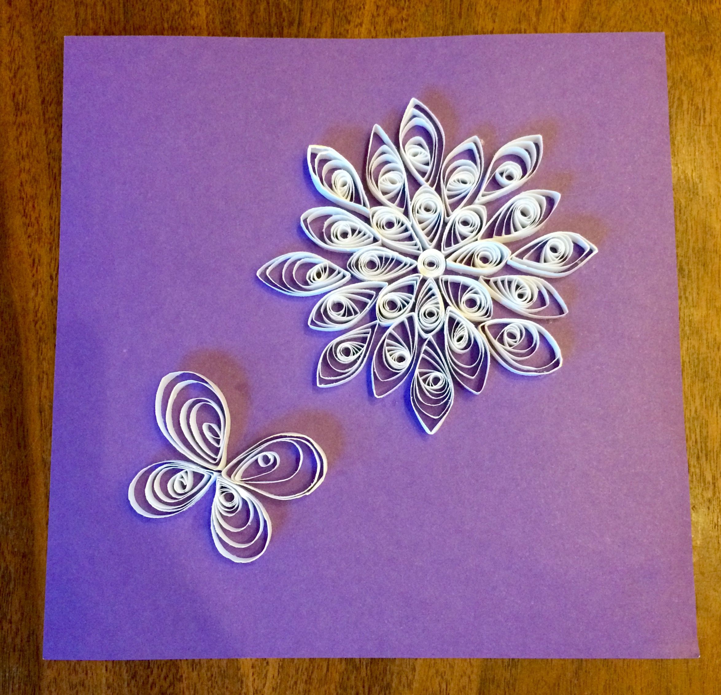 Simple Quilling Designs For Cards