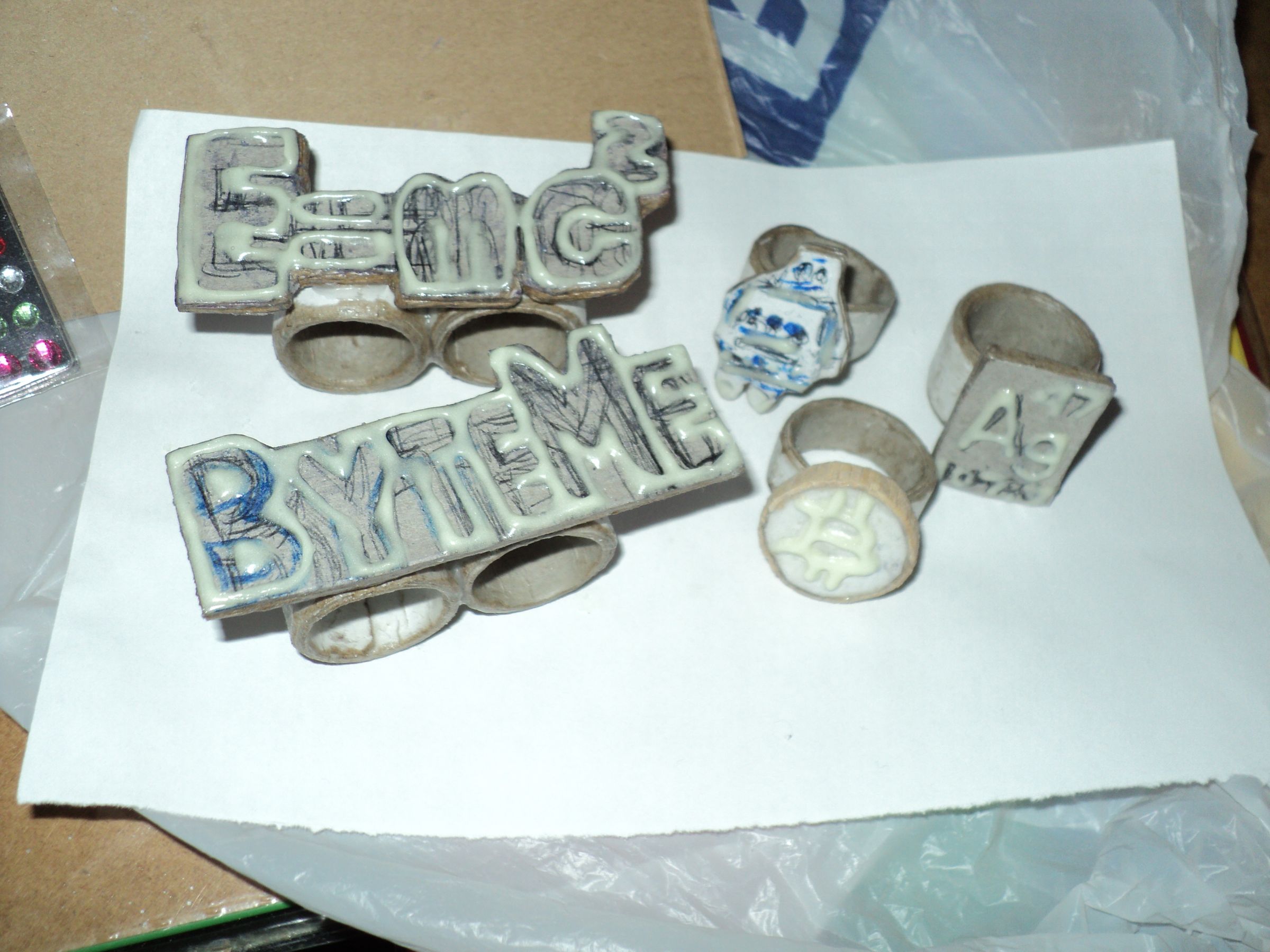 Gangsta Geek Cardboard Bling Rings : 6 Steps (with Pictures ...