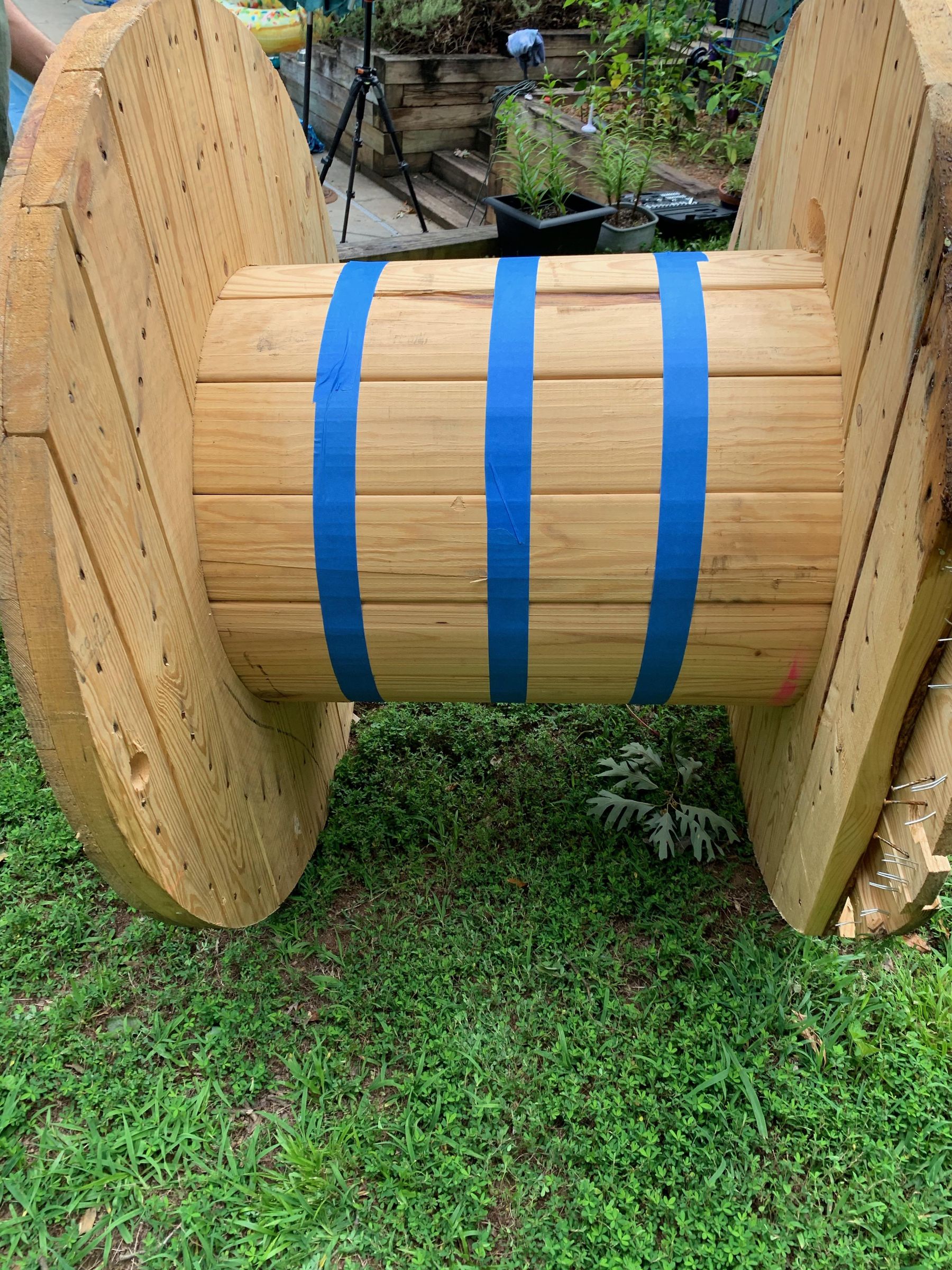 Upcycled Cable Spool Ottoman With Storage : 6 Steps (with Pictures ...