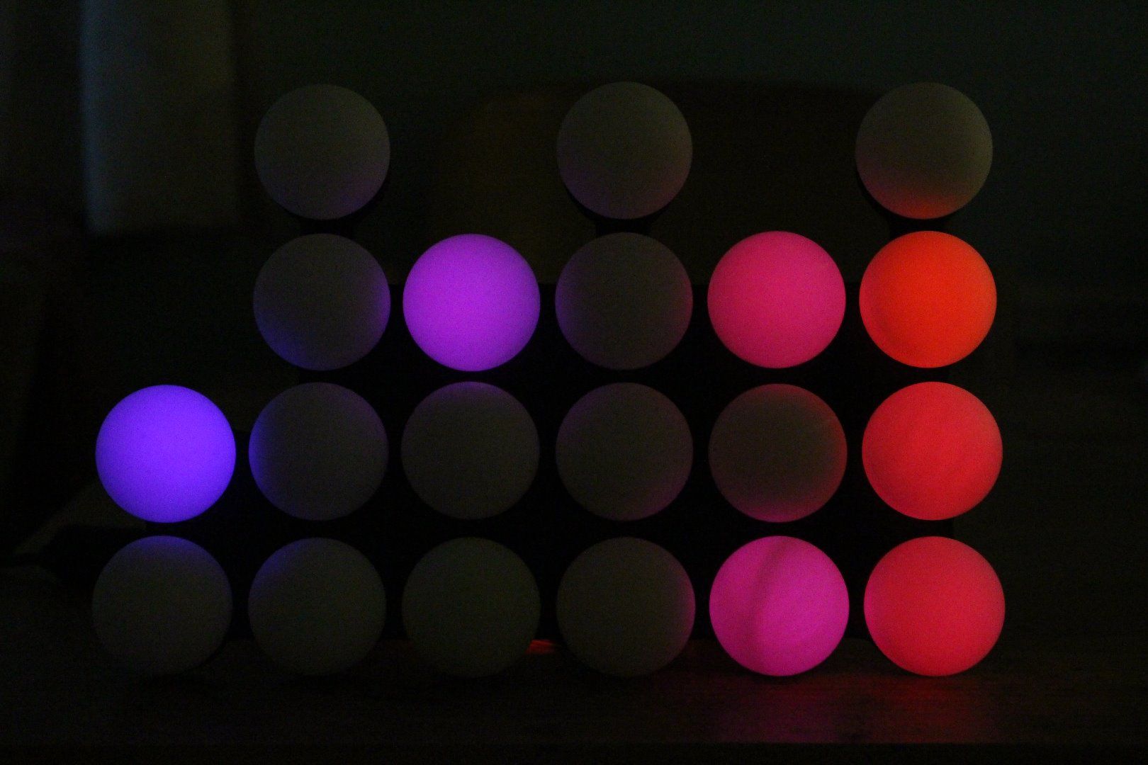 Ping Pong Ball Full Colour Binary Clock : 3 Steps (with Pictures ...