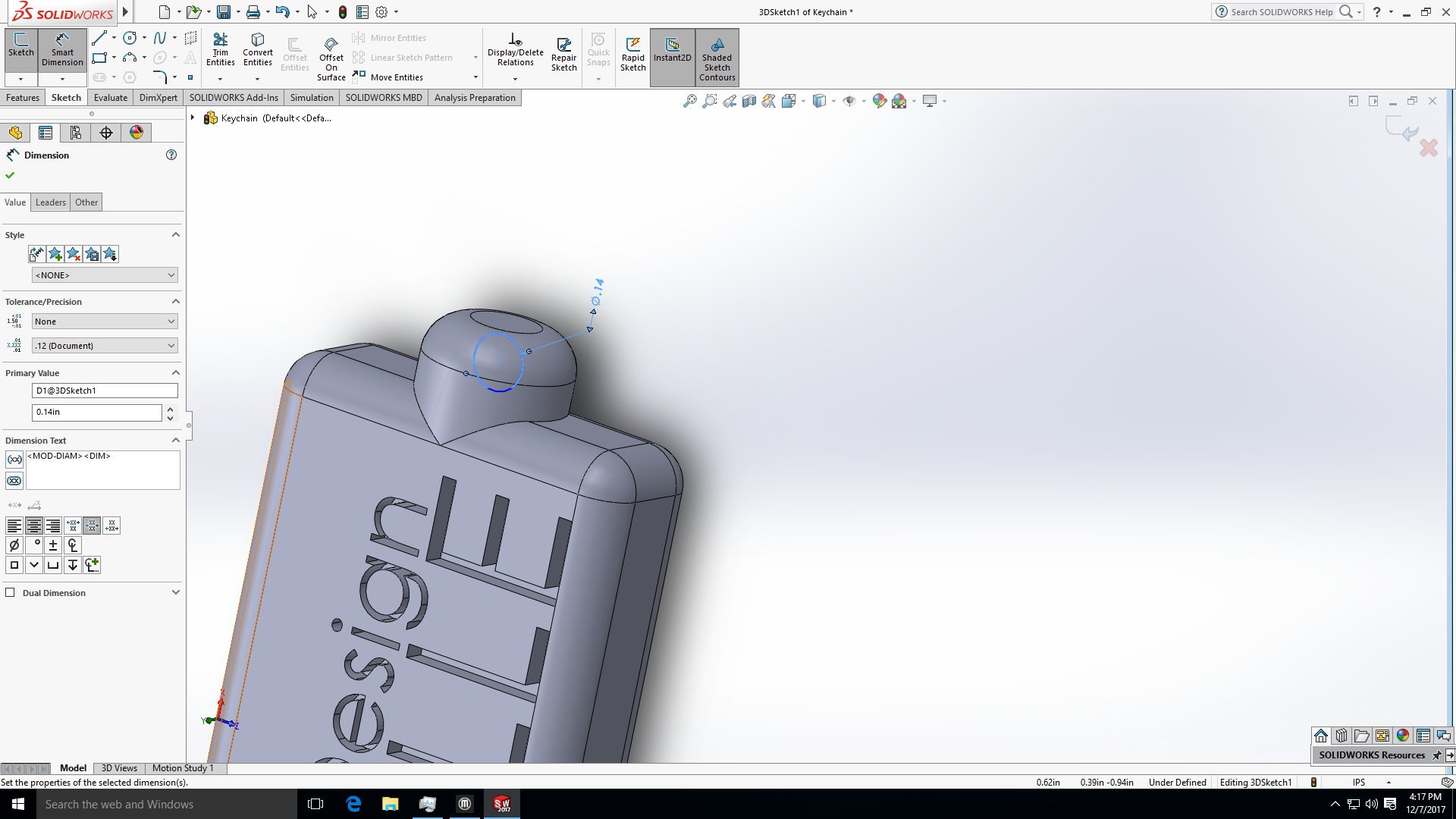 GHS CAD Keychain Tutorial : 6 Steps - Instructables