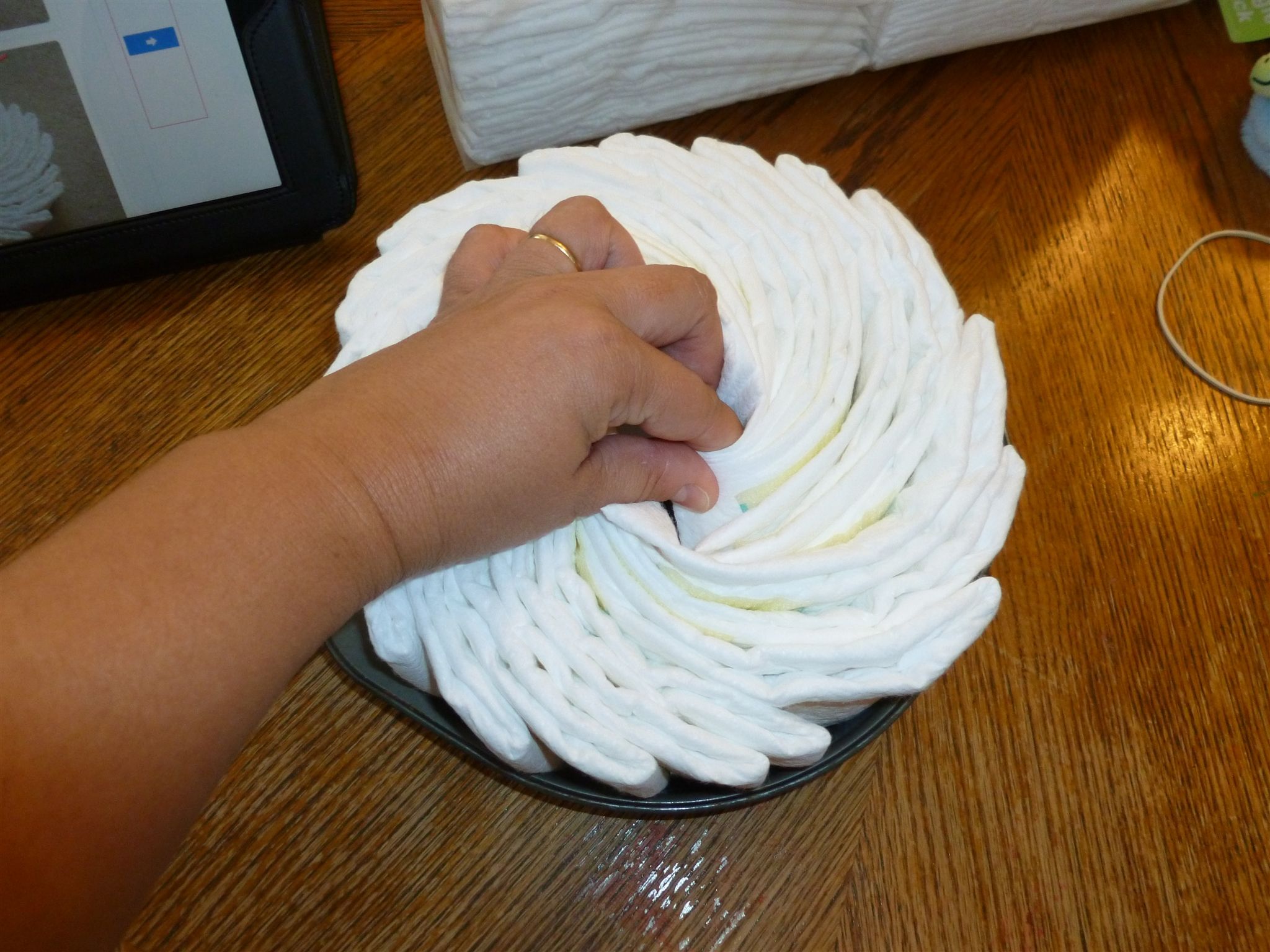 How to Make a Diaper Motorcycle Baby Shower Show Stopper : 10 Steps ...