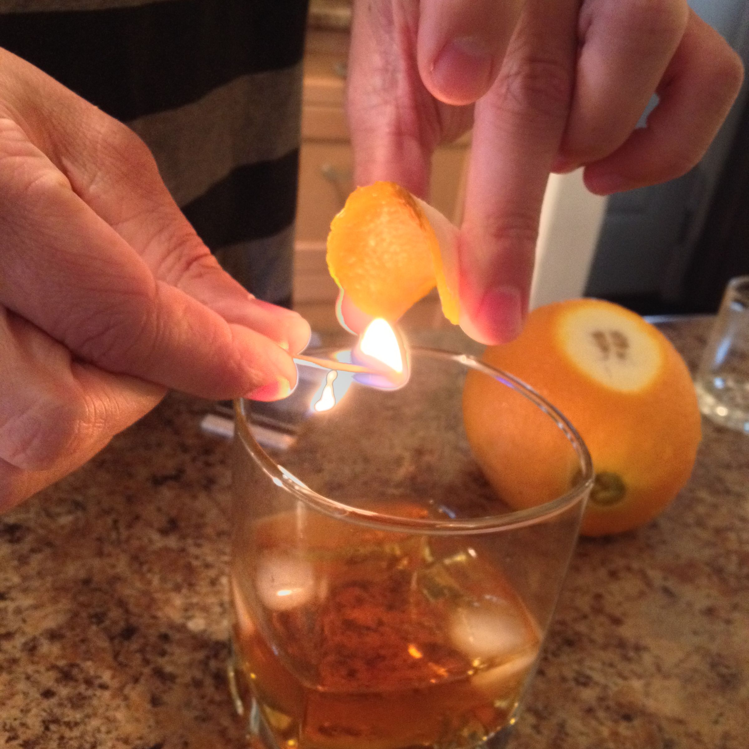 Flamed Citrus Old Fashioned : 5 Steps - Instructables