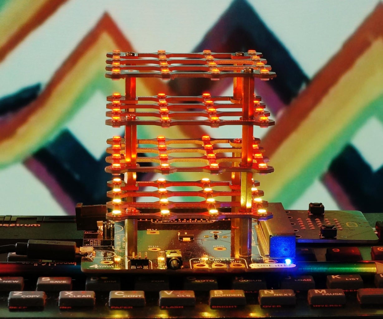 Rainbows In Makecode On A 4tronix Cube Bit Rgb Led Cube 5 Steps Instructables