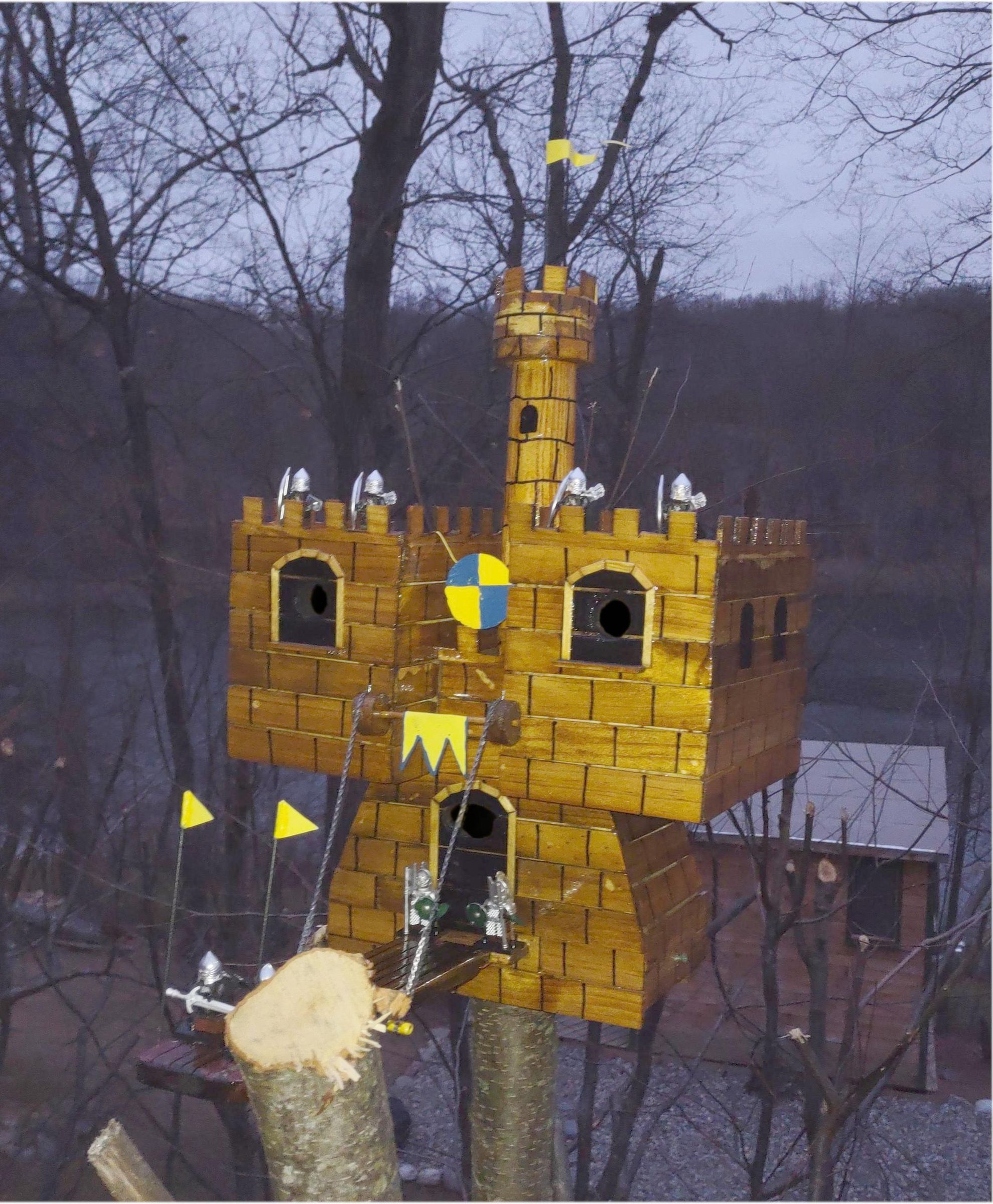 Castle Birdhouse for 5 Families : 7 Steps - Instructables