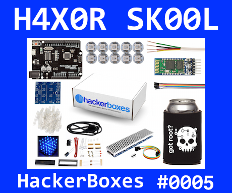 HackerBoxes 0005: LED Pixels, 2D Matrix, 4x4x4 Cube, and Bluetooth : 11 ...