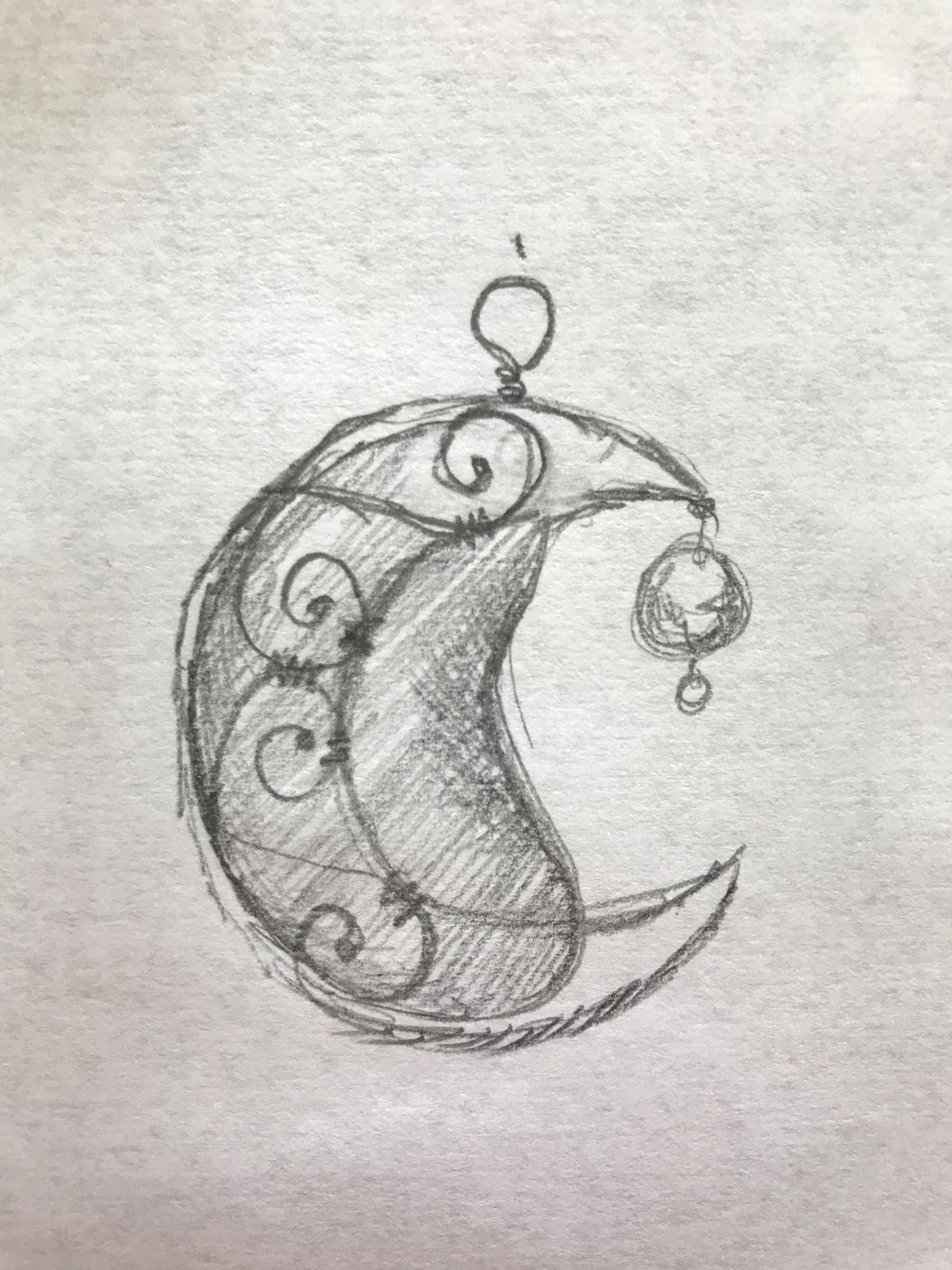 How to Design (and Finish!) a Wire Wrapped Moon Pendant : 8 Steps (with ...