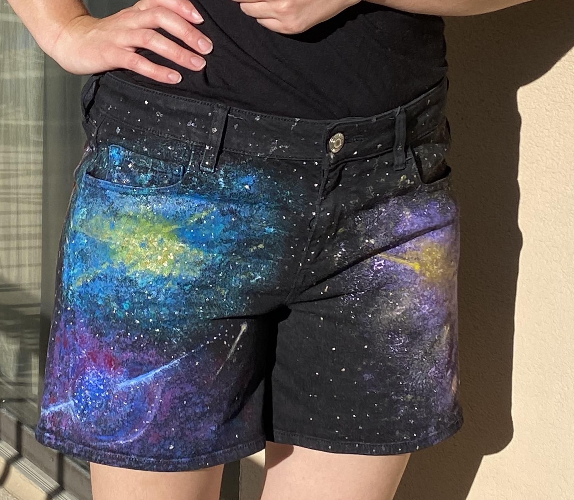 Painted Space Shorts : 9 Steps (with Pictures) - Instructables