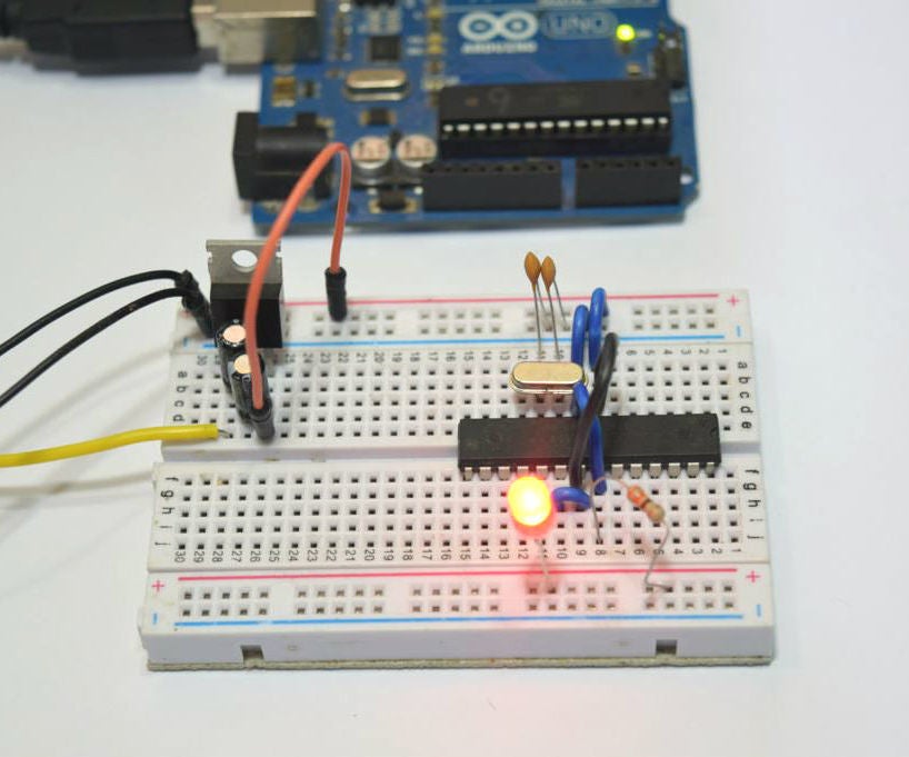 How To Build An Arduino Uno On A Breadboard 6 Steps With Pictures