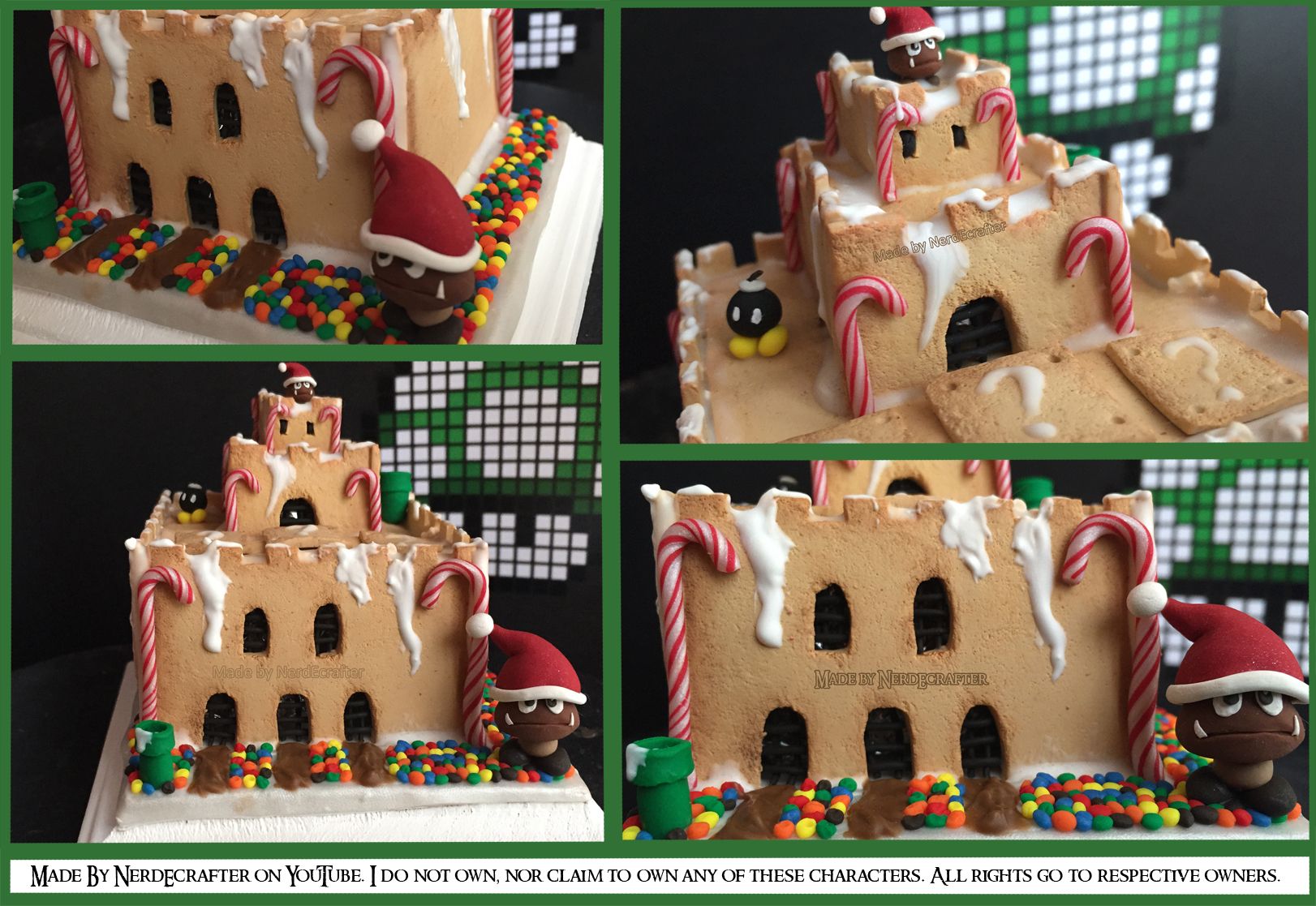 Geeky Mario Gingerbread Castle - Instructables