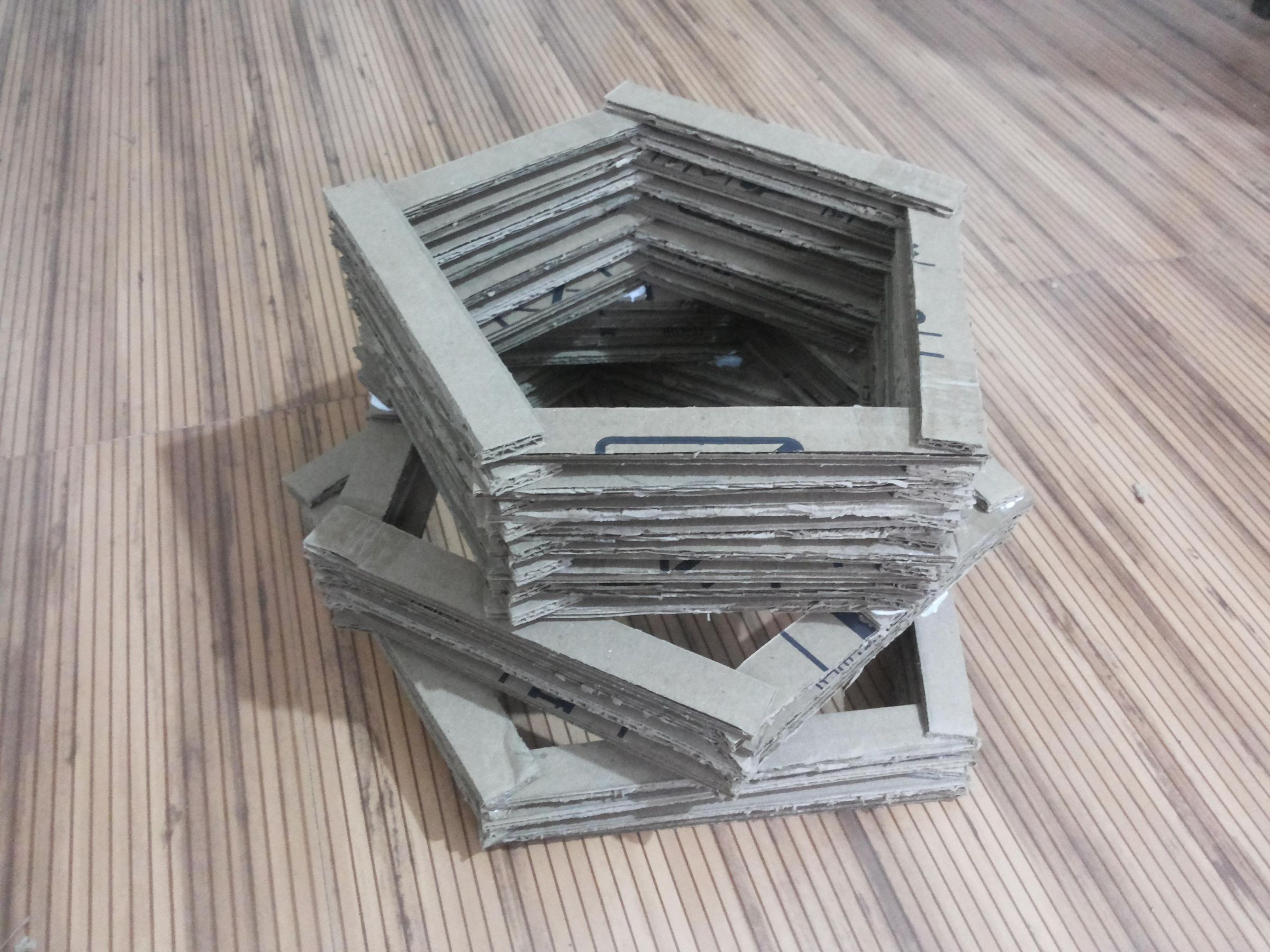 Cardboard Pentagon Table Lamp : 6 Steps (with Pictures) - Instructables