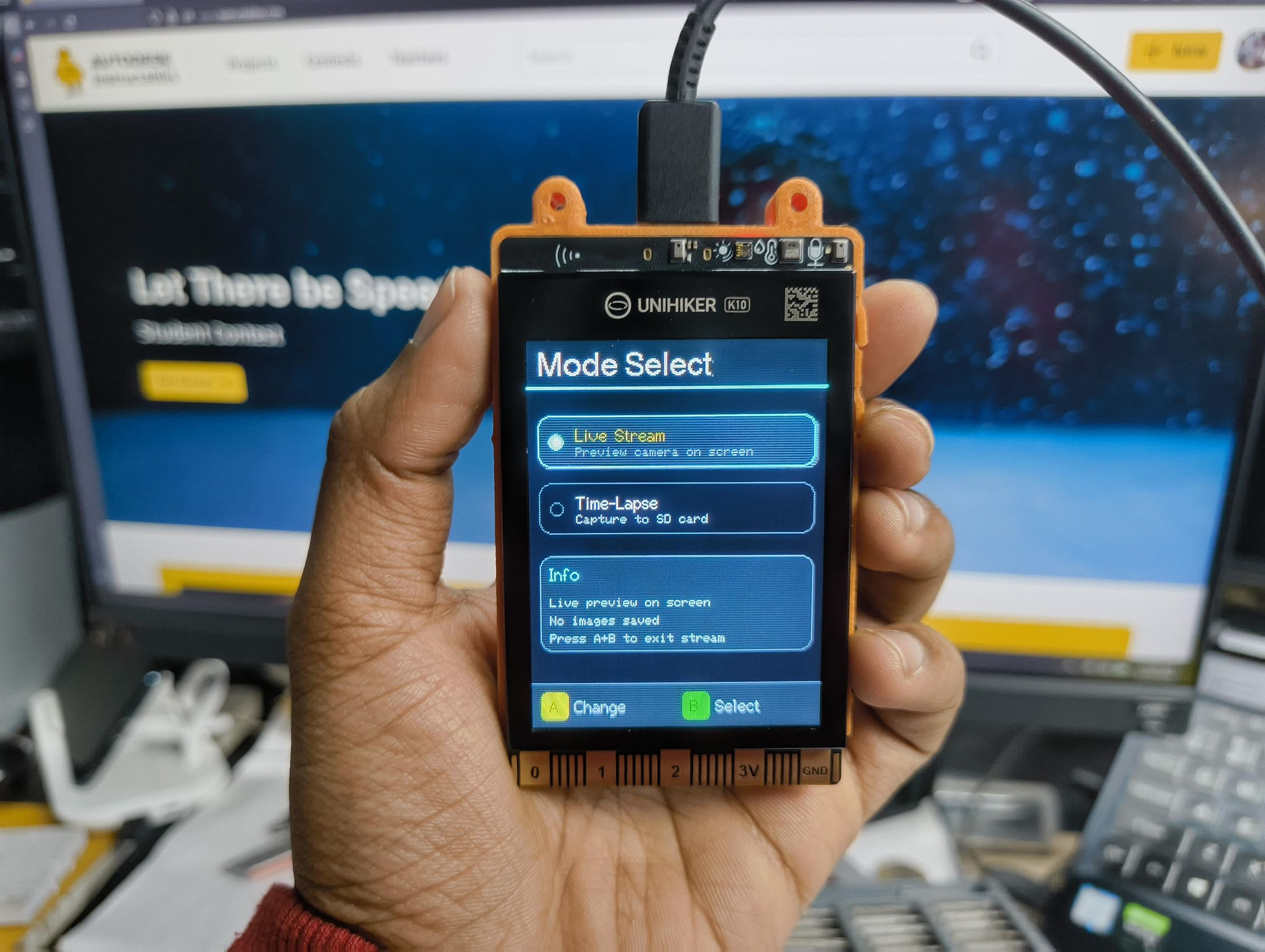 DIY Timelapse Camera Using Unihiker K10 : 6 Steps - Instructables