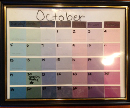 Paint Calendar : 14 Steps - Instructables