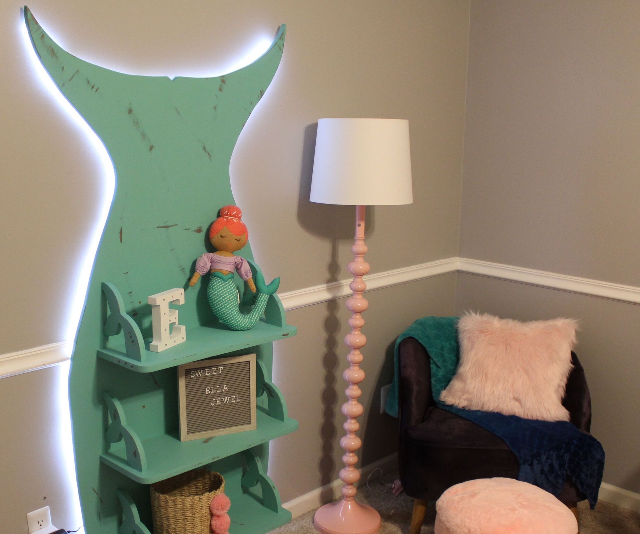 Mermaid Bookshelf With LED Night Light : 10 Steps (with Pictures ...