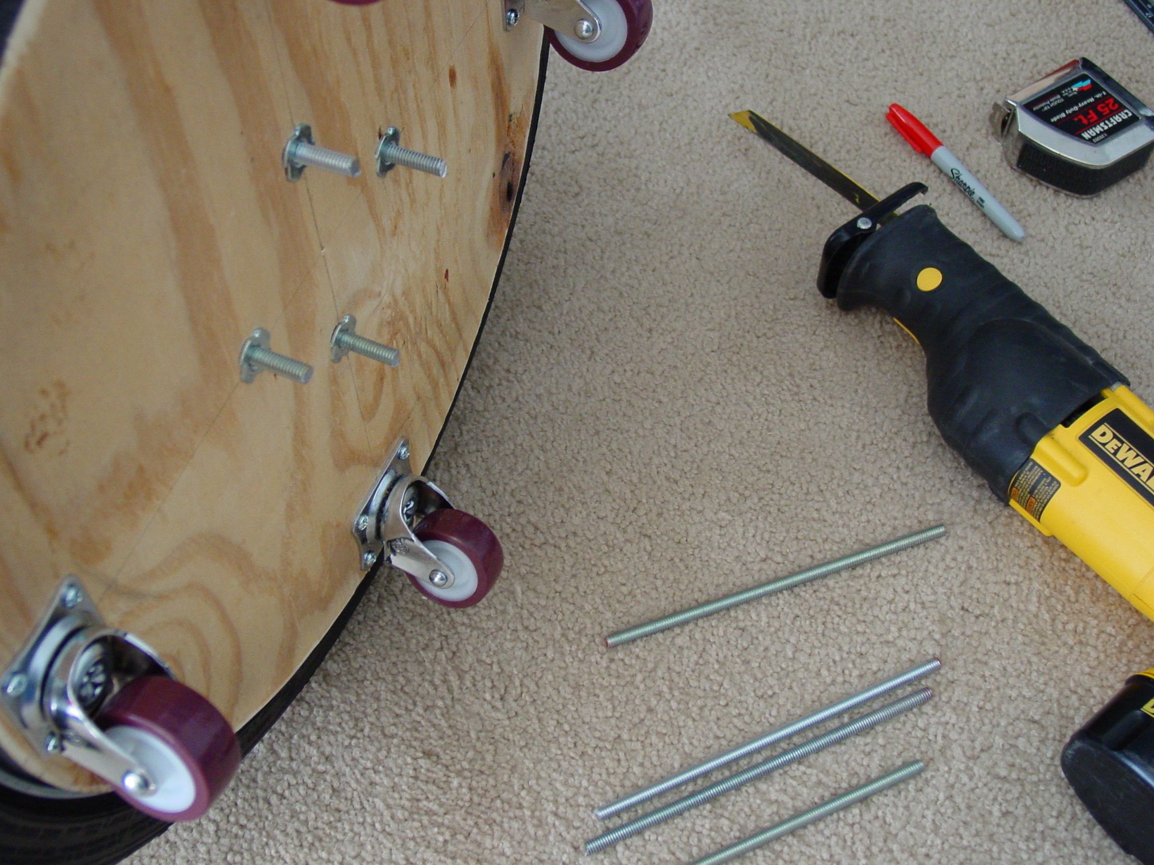 Make a Table Out of Those Old Wheels in Your Garage : 7 Steps ...