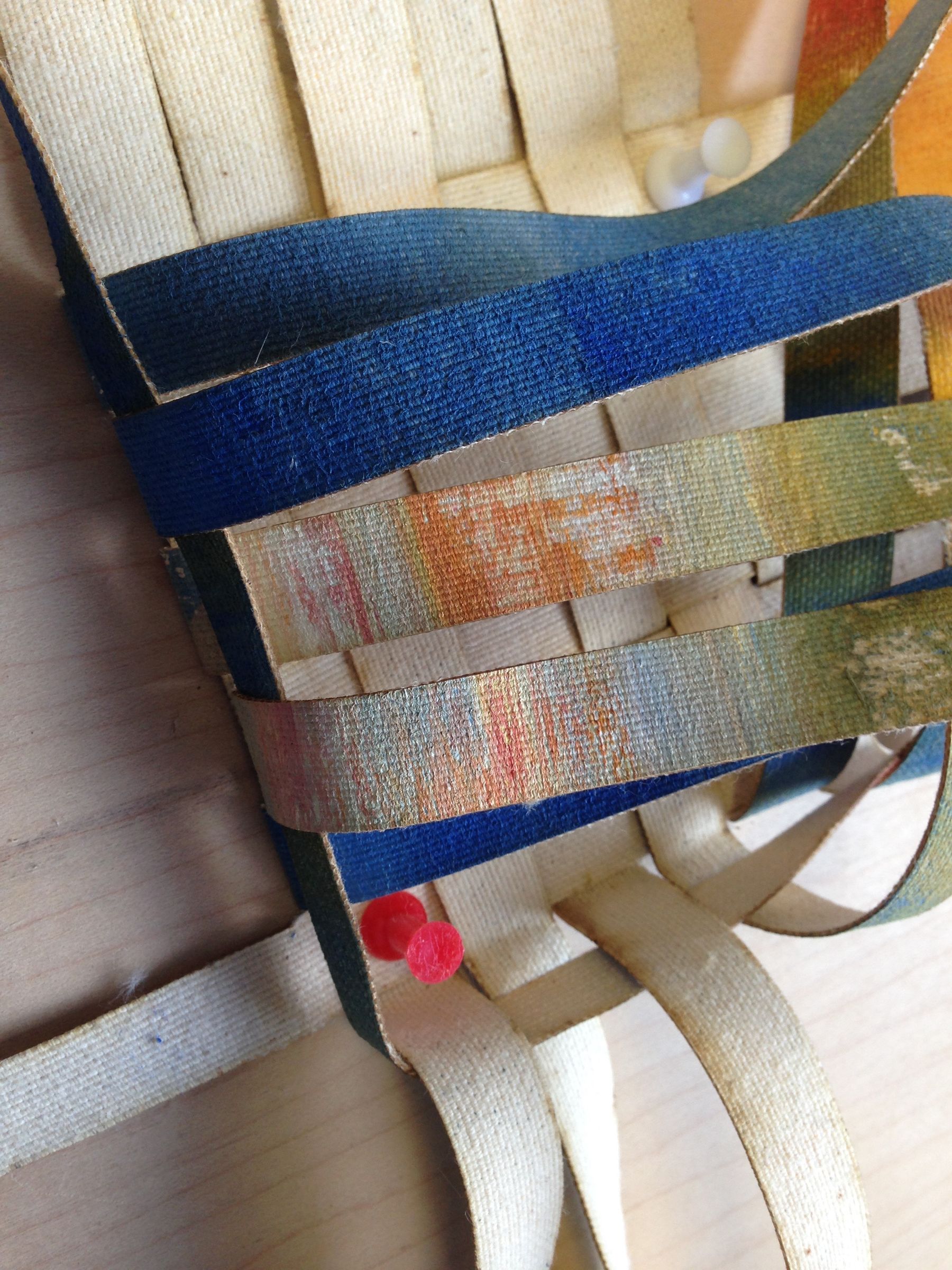 Painted Canvas Strip Basket : 9 Steps (with Pictures) - Instructables