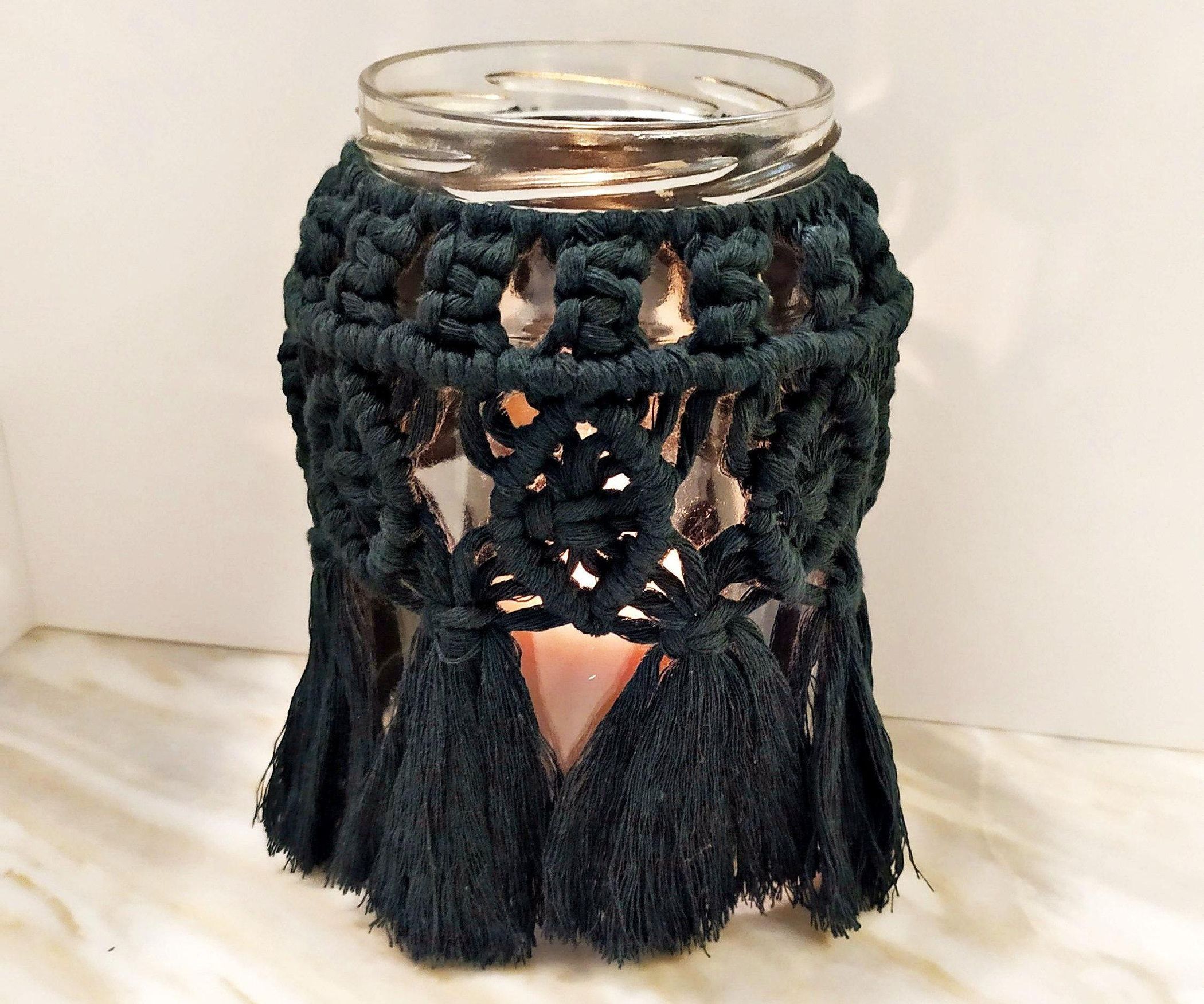 Bohemian Macrame Jar : 9 Steps (with Pictures) - Instructables