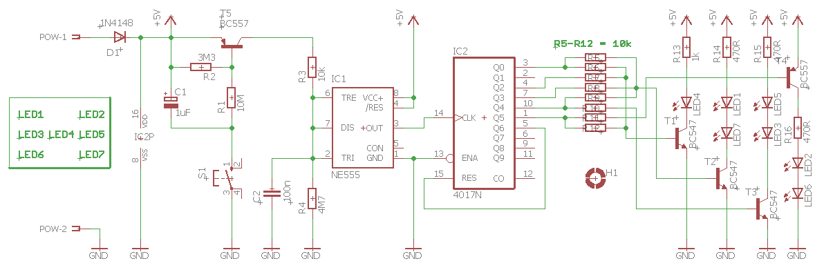 Electronic Dice With Slowdown - 555 & 4017 : 5 Steps (with Pictures) - Instructables
