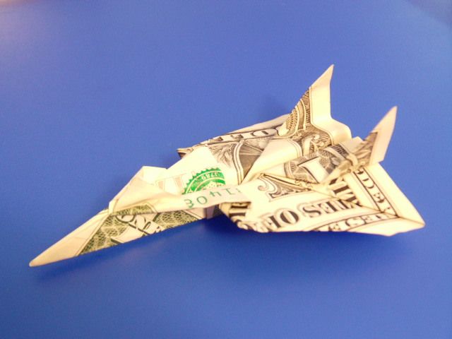 Origami Plane Dollar