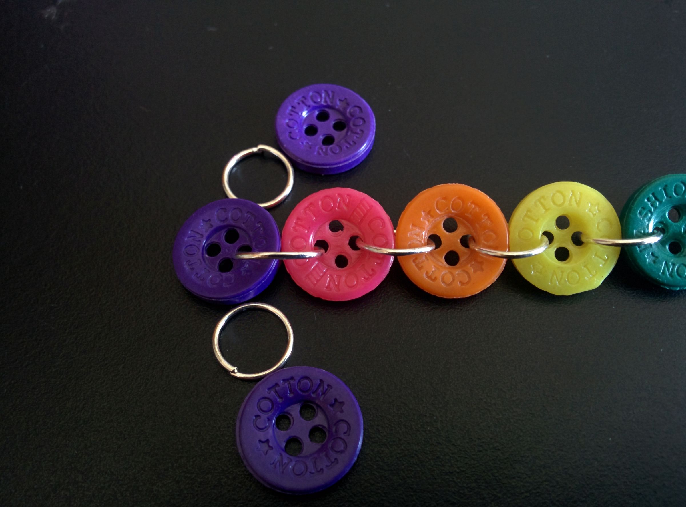 How to Make Rainbow Button Cluster Earrings Easily : 4 Steps (with ...