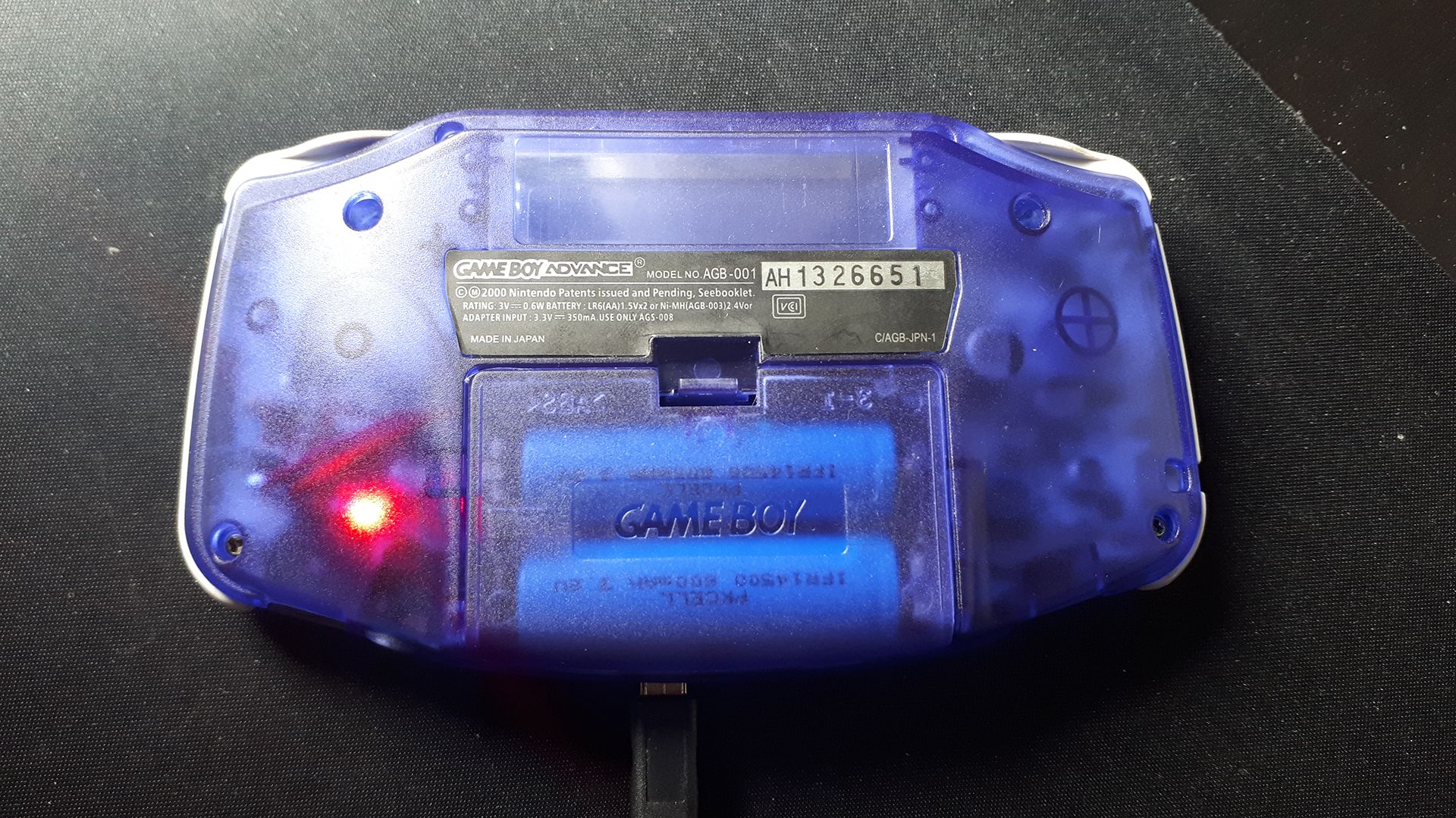 Game Boy Advance Rechargeable Battery
