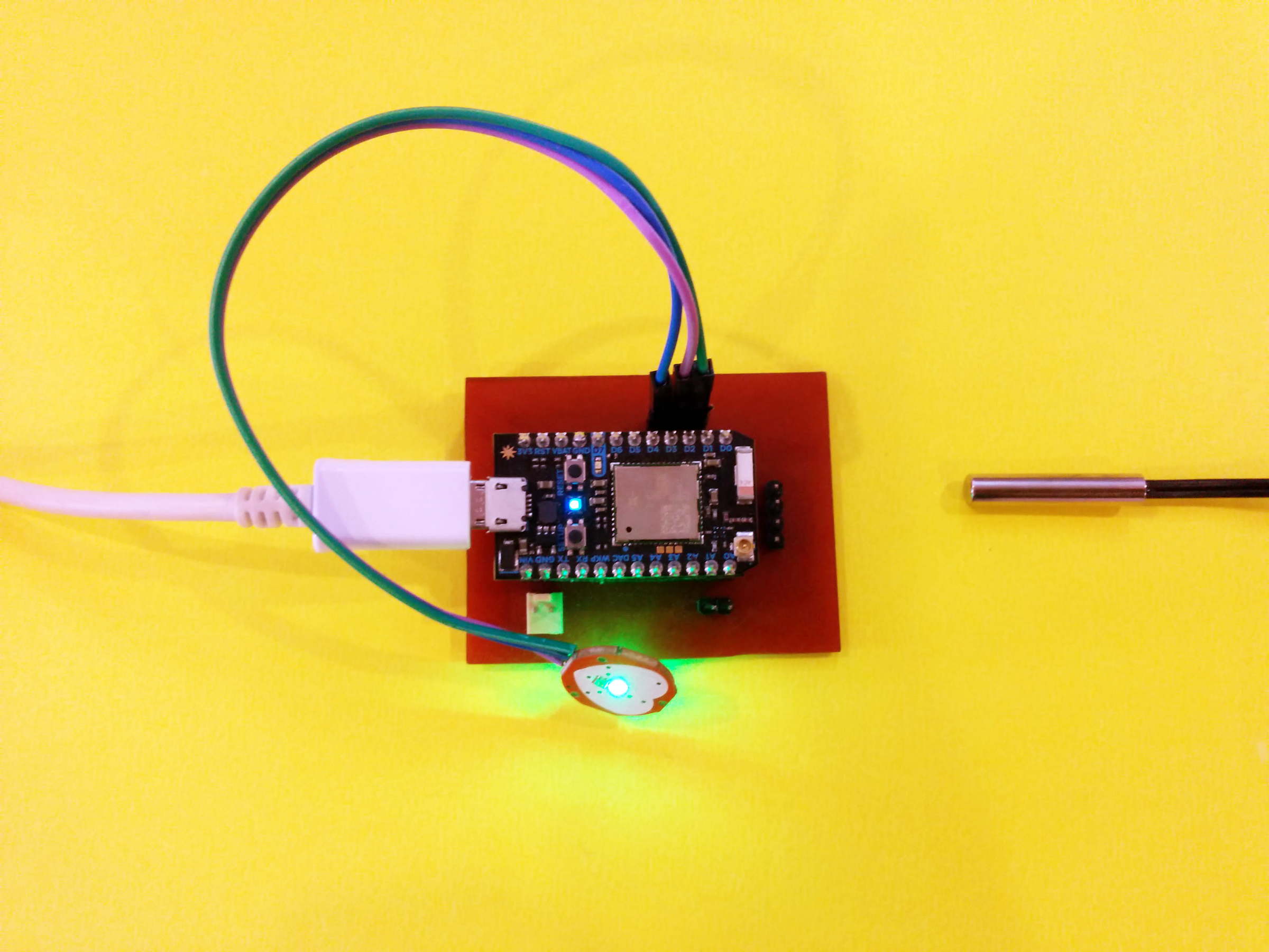Particle Photon - Wearable Pulse and Temperature Sensor : 5 Steps (with ...