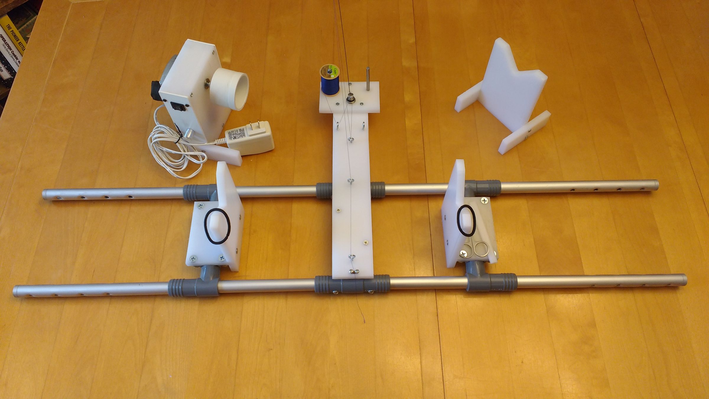 Fishing Rod Wrapping Jig Made From Crutches & HDPE Cutting Board : 8 ...