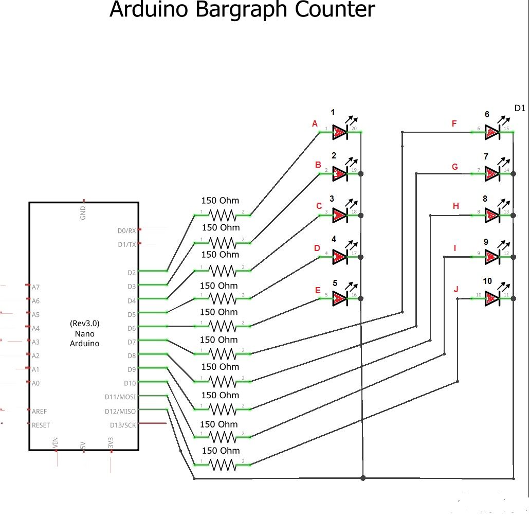 LED Bargraph Counter : 6 Steps (with Pictures) - Instructables