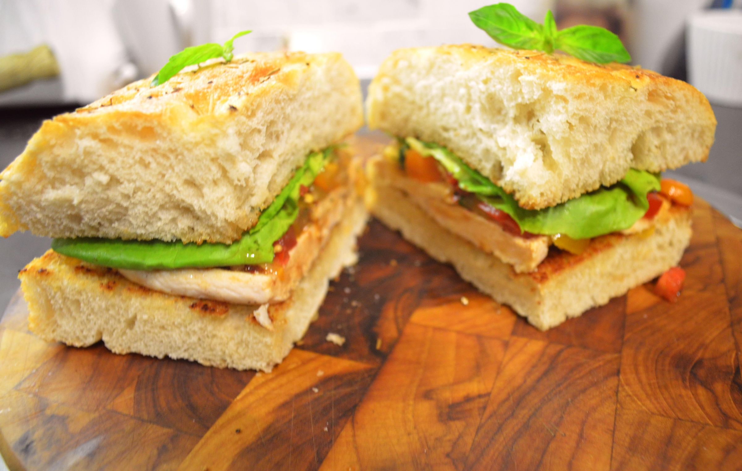 Sandwich: Chicken & Bruschetta on Focaccia : 5 Steps (with Pictures ...