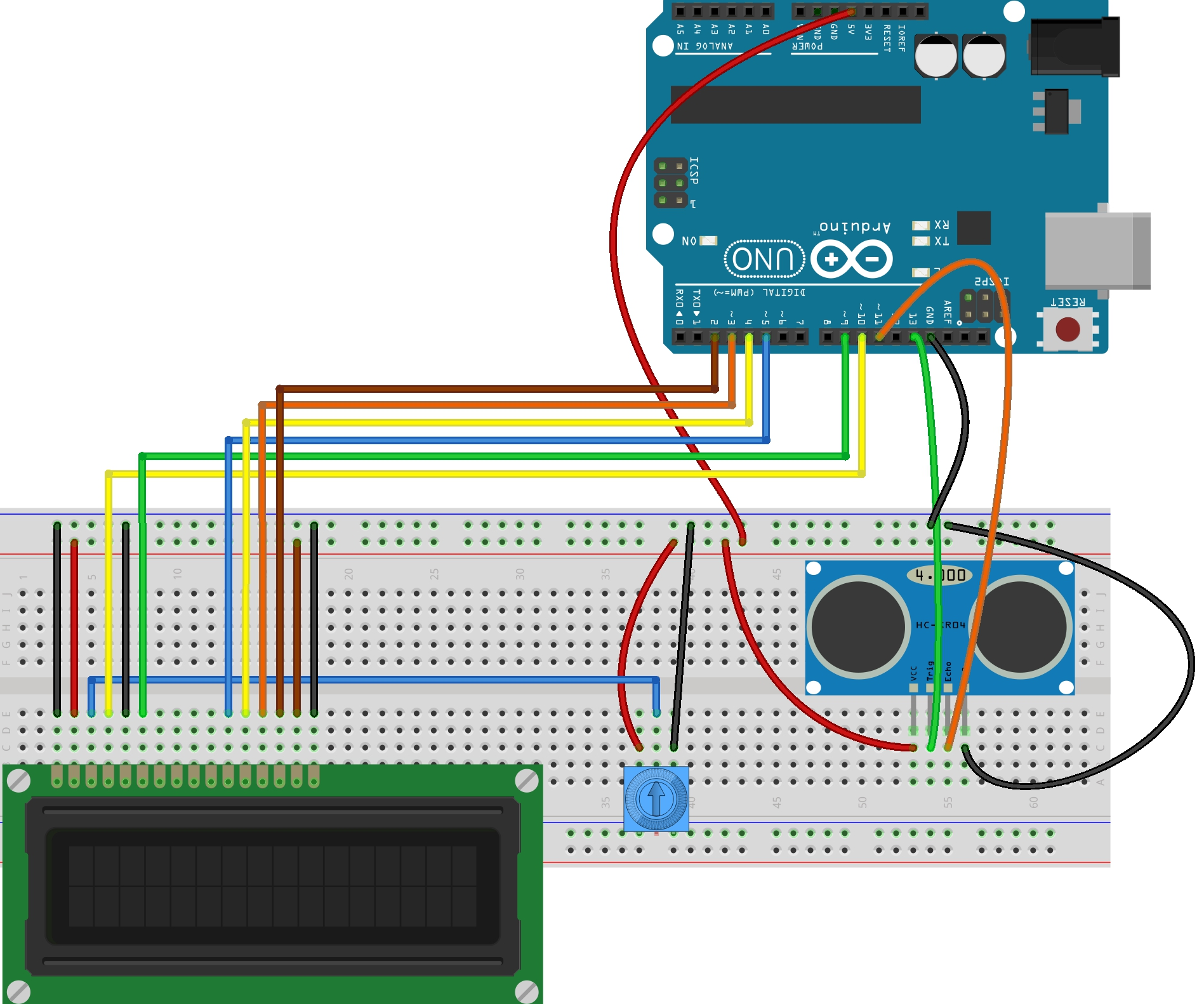 Ultrasonic Distance Sensor Using Arduino Instructables