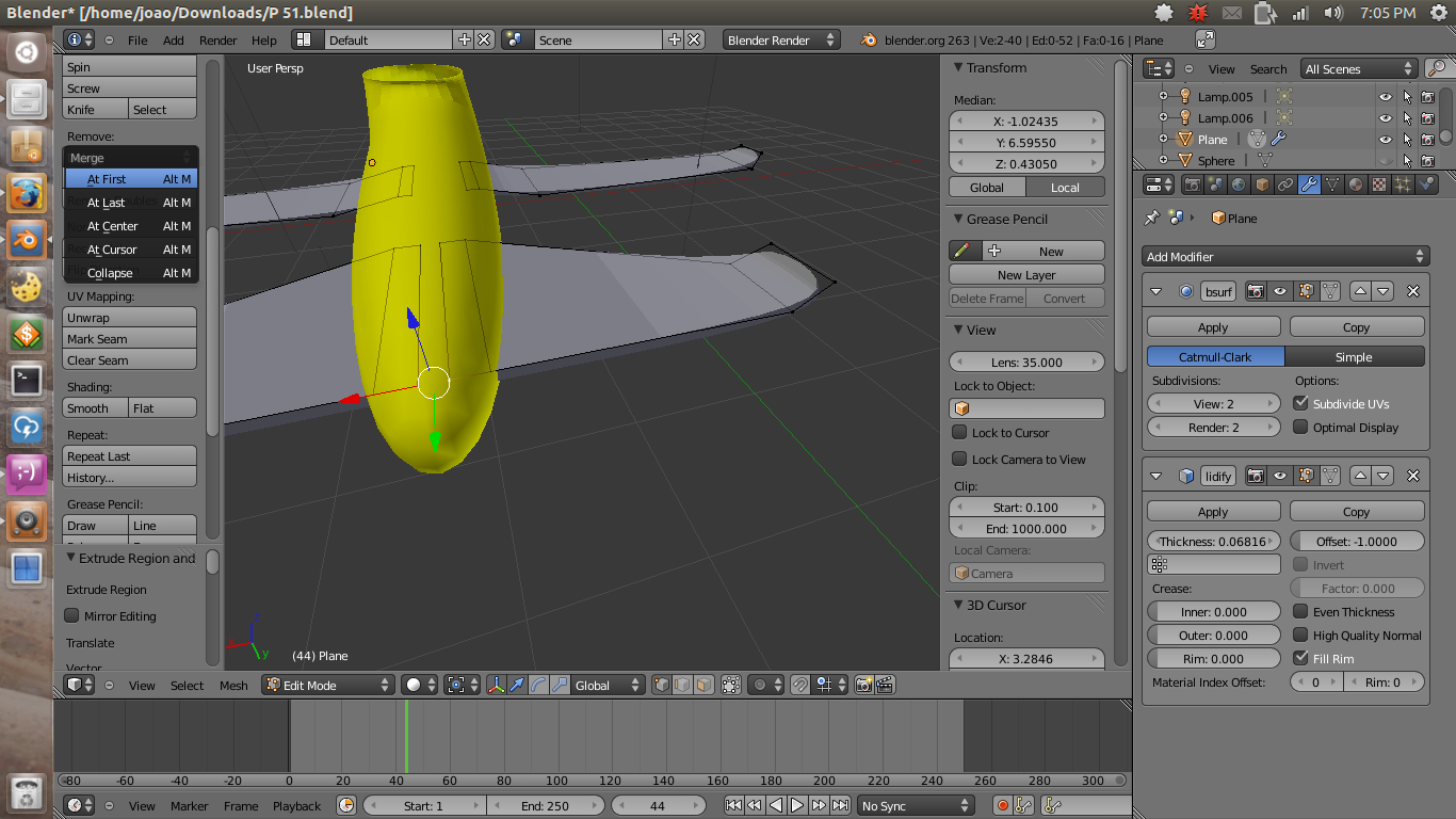 Modelling in Blender: Airplane Part 1 : 8 Steps - Instructables