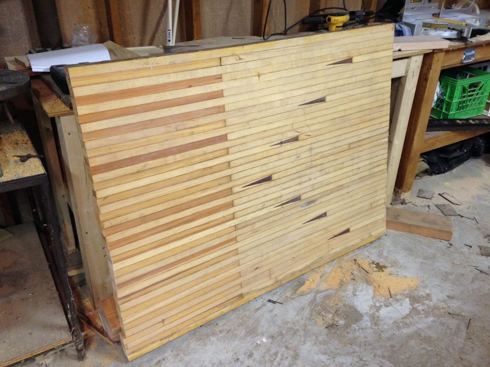 Round Dining Table Made From Bowling Alley Wood : 5 Steps (with ...