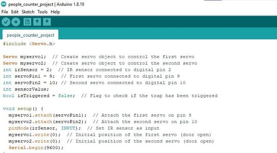 Arduino People Counter Machine DIY : 5 Steps (with Pictures) - Instructables