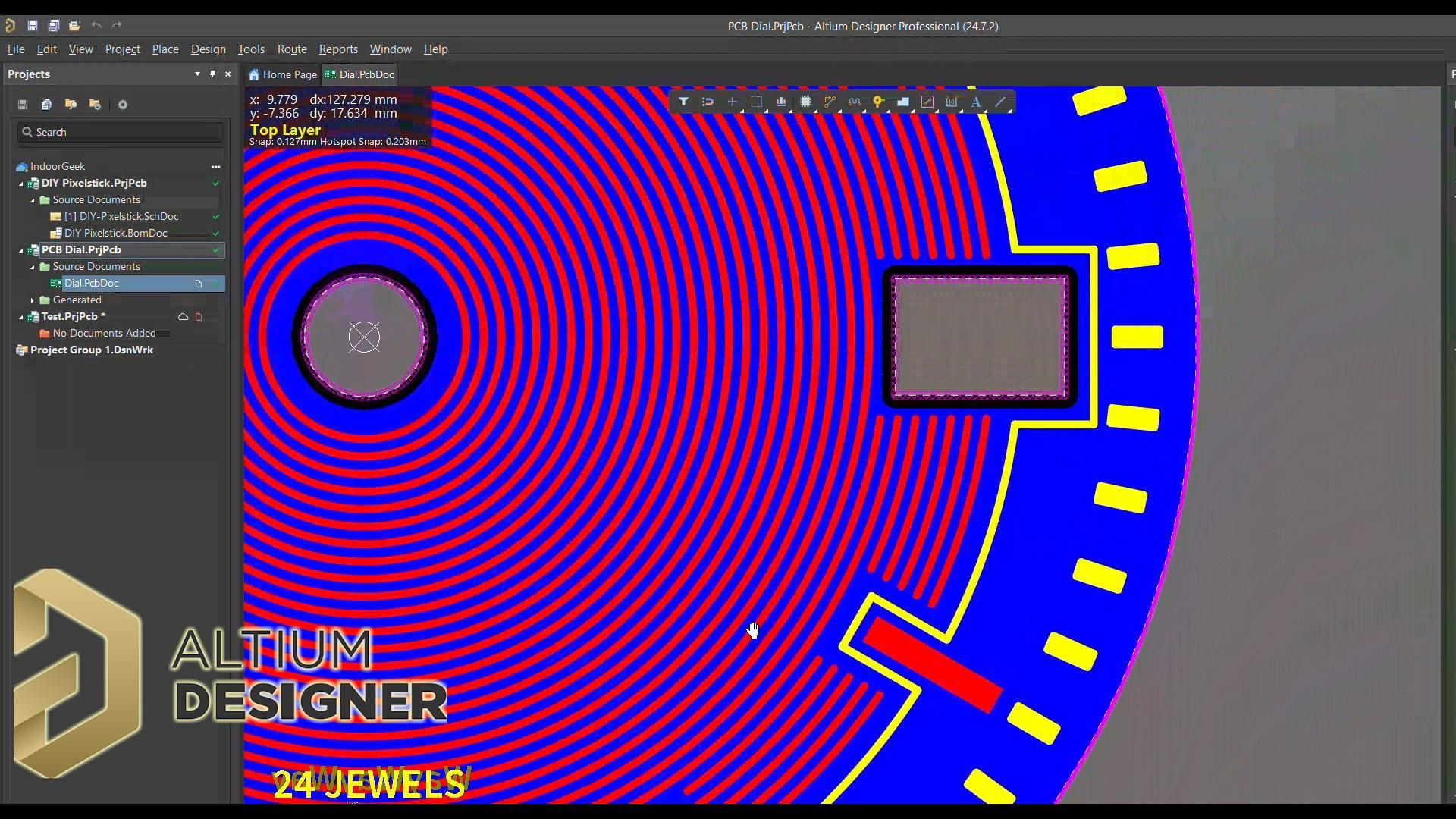 Watch Dial Using Printed Circuit Board (PCB) | DIY Mechanical Watch ...