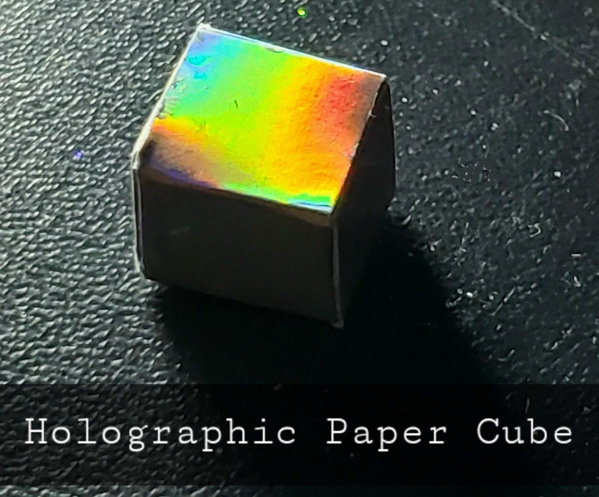 Holographic Paper Cube : 5 Steps (with Pictures) - Instructables