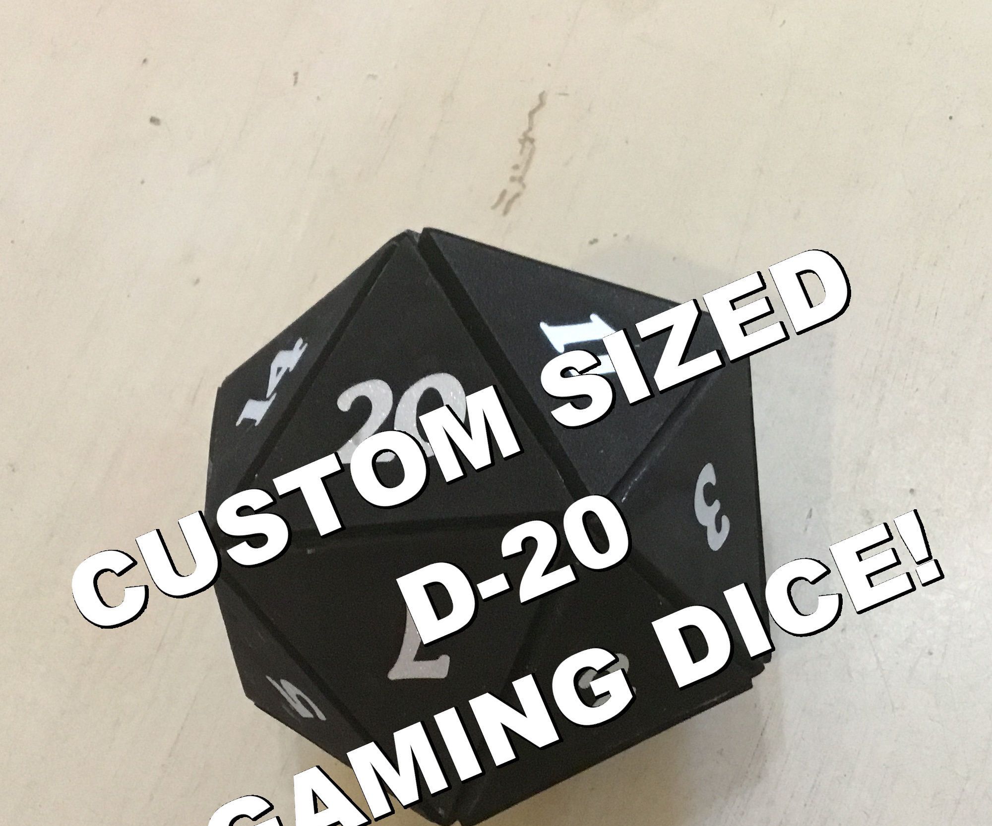 Custom Size 20-sided Dice : 8 Steps (with Pictures) - Instructables