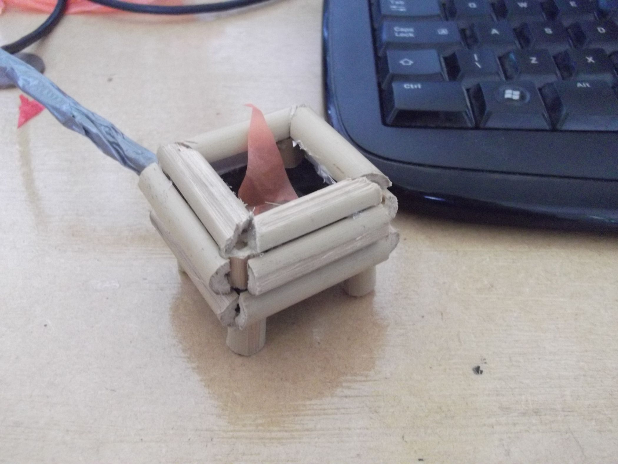 USB Fake Fire Pit in a Bamboo Box : 9 Steps - Instructables