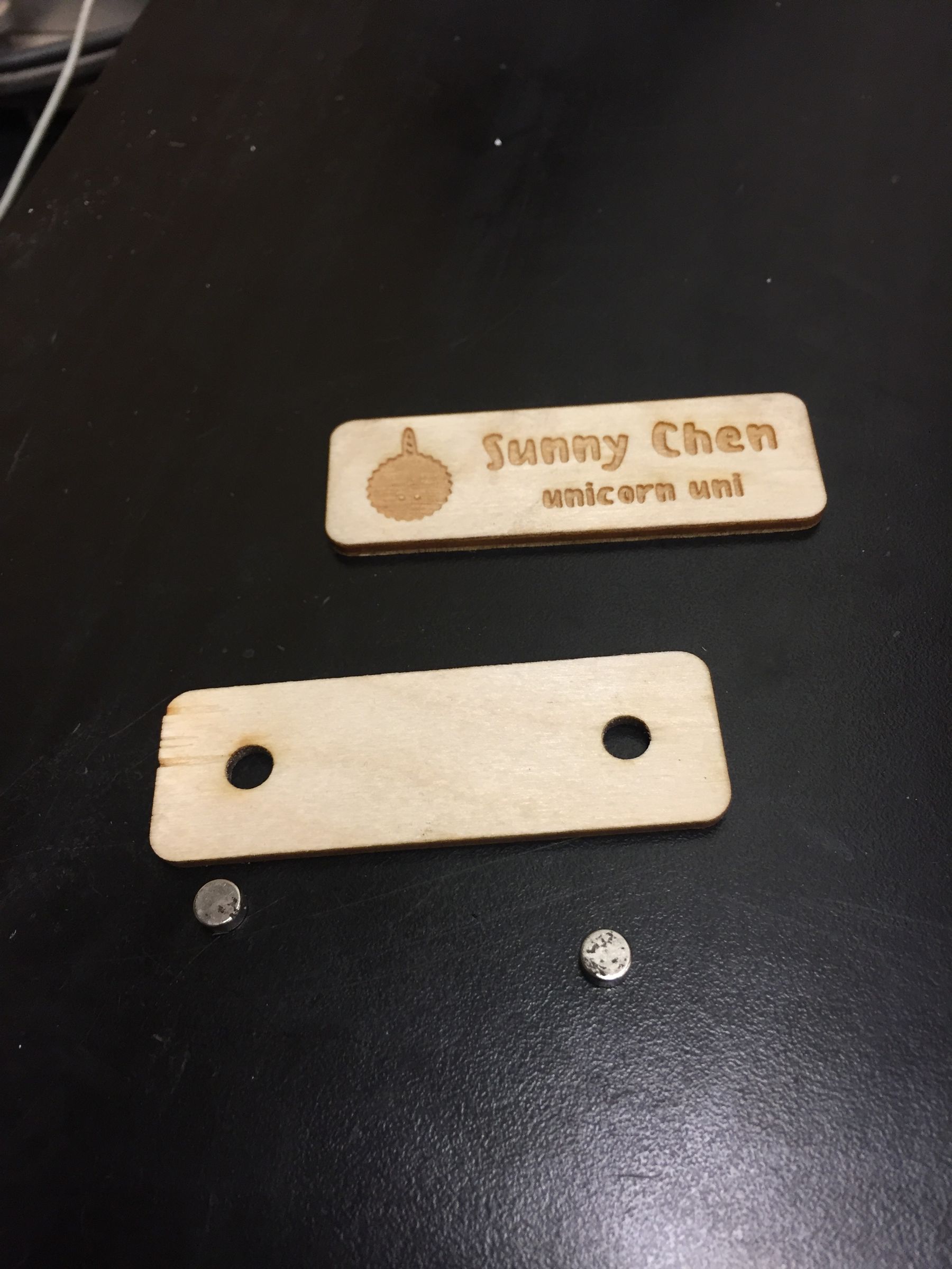 Lasercut Magnetic Name Tag : 3 Steps (with Pictures) - Instructables