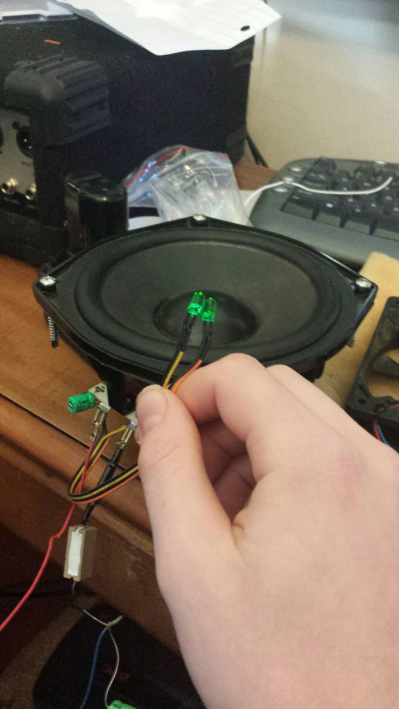 How to Make an LED Input/clip Indicator (plus Light Show) for Speakers ...